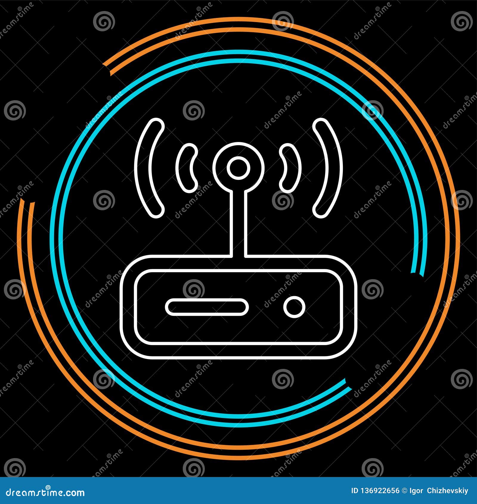 Vector Router Modem Illustration Stock Vector - Illustration of ...