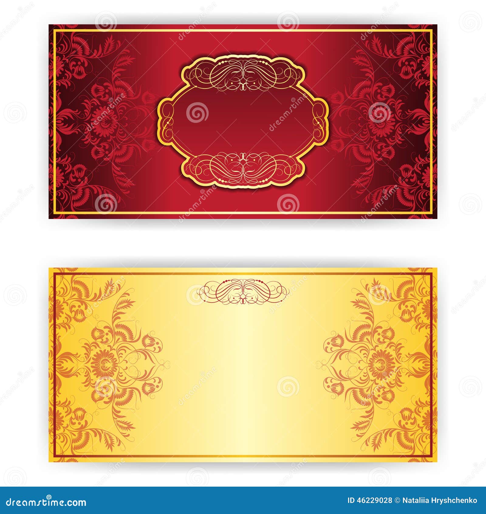 Vector Royal Invitation Card with Frame Stock Vector - Illustration of ...