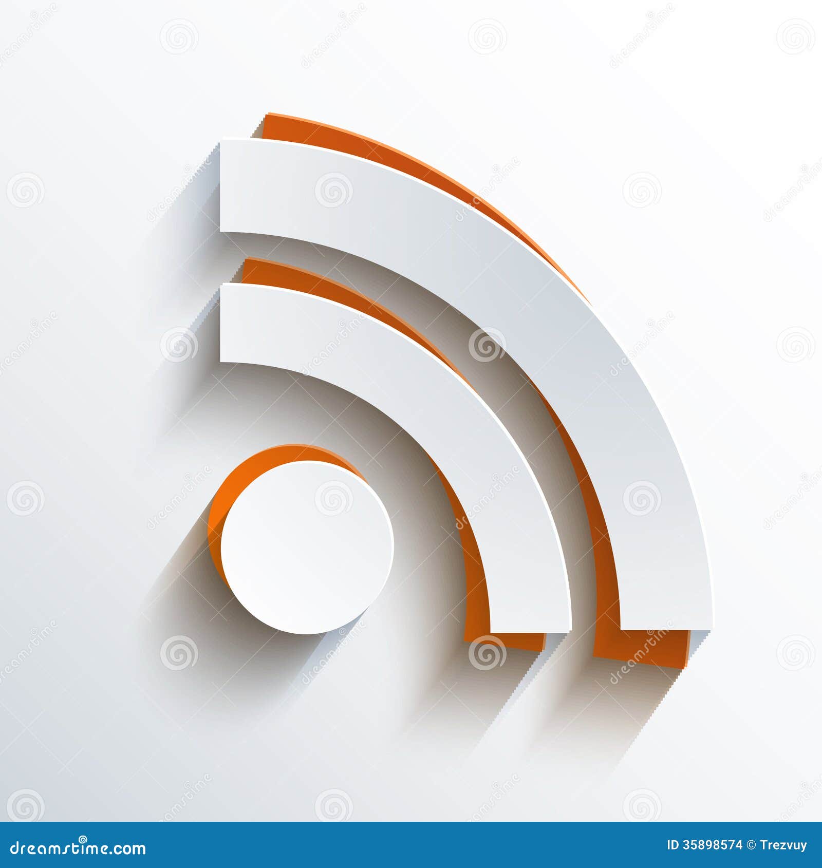 Vector Rss Background. Eps10 Stock Vector - Illustration of media ...