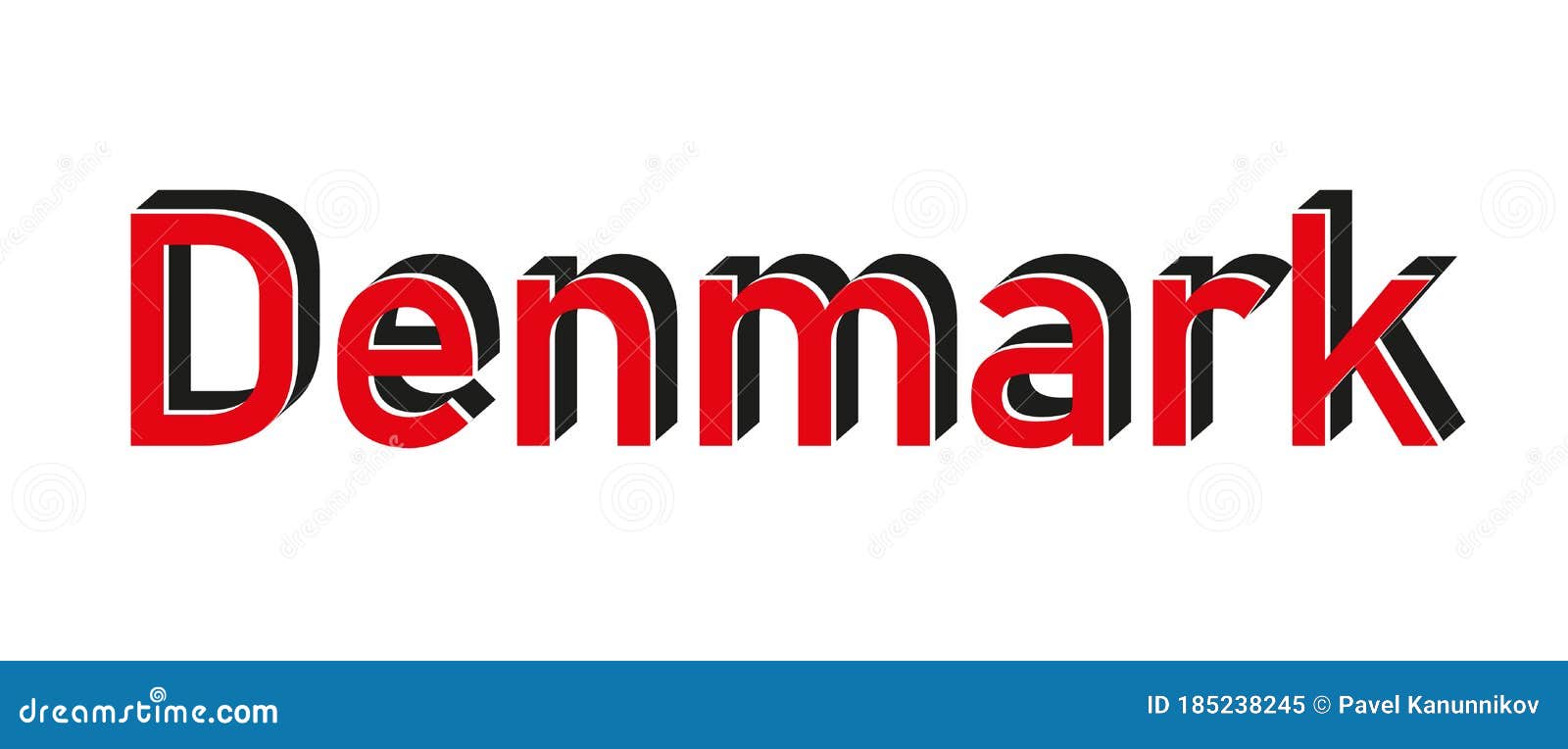 Vector Rubber Stamp with Name DENMARK, Isolated on White Eps Stock ...