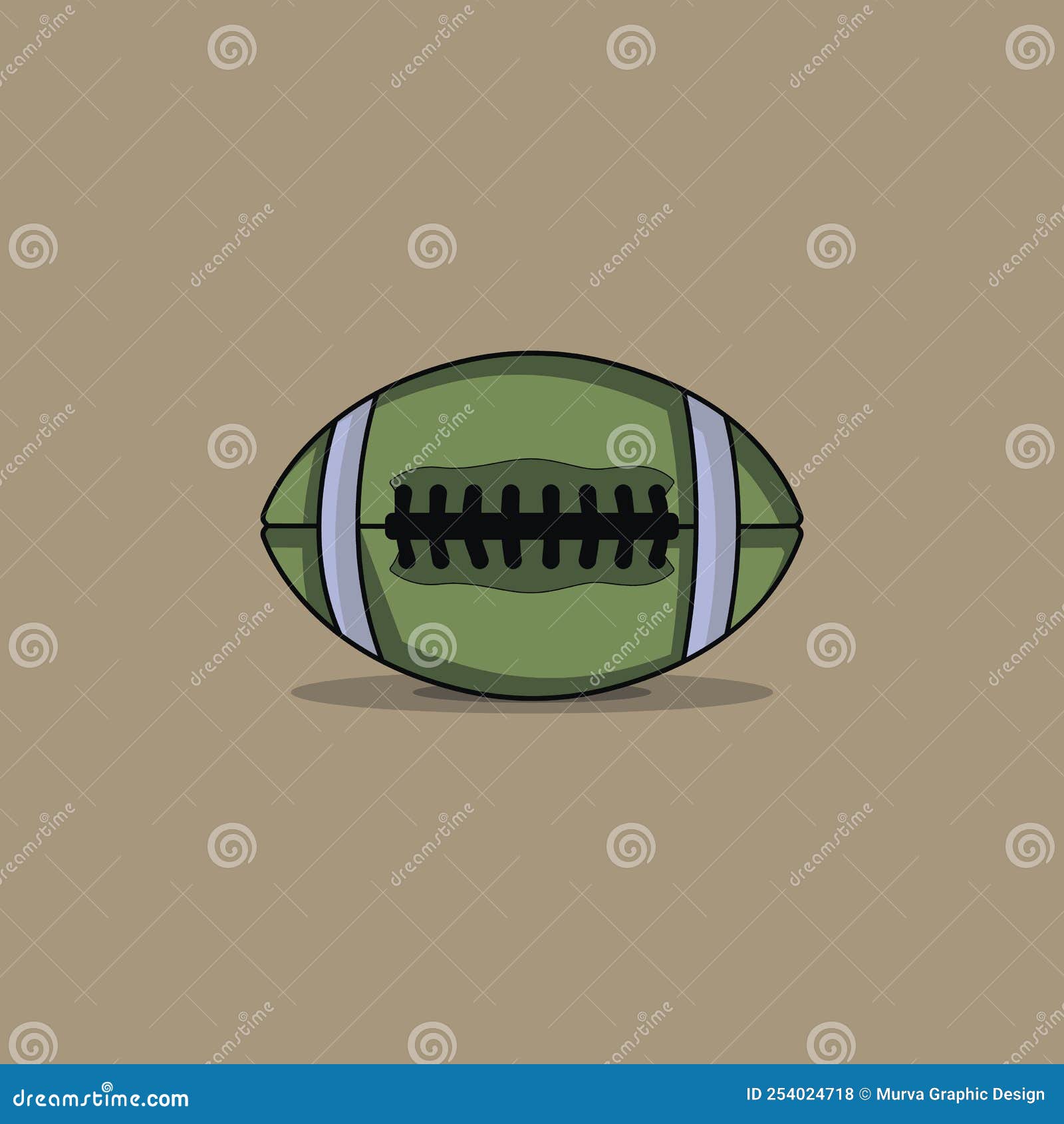 Vector Rugby Ball. stock vector. Illustration of text - 254024718