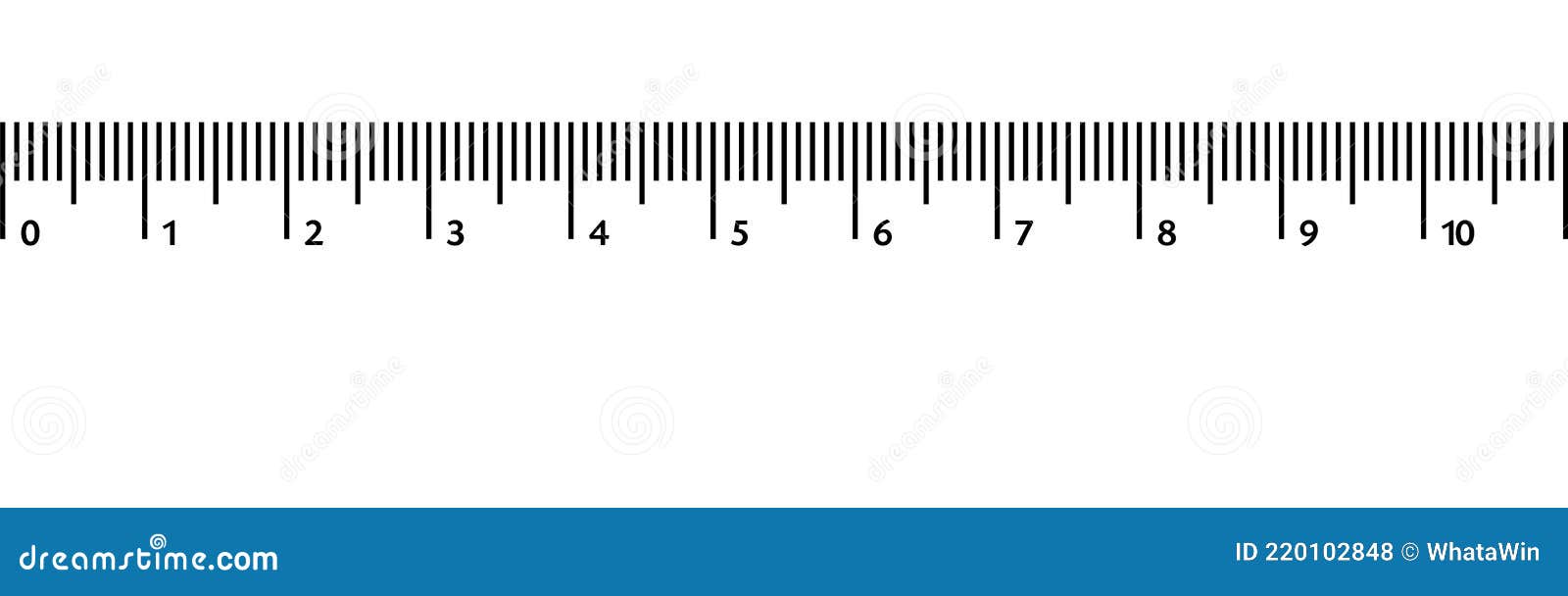 Vector Ruler Isolated On White Background. Simple Measurement Equipment ...