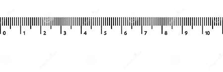 Vector Ruler Isolated on White Background. Simple Measurement Equipment ...