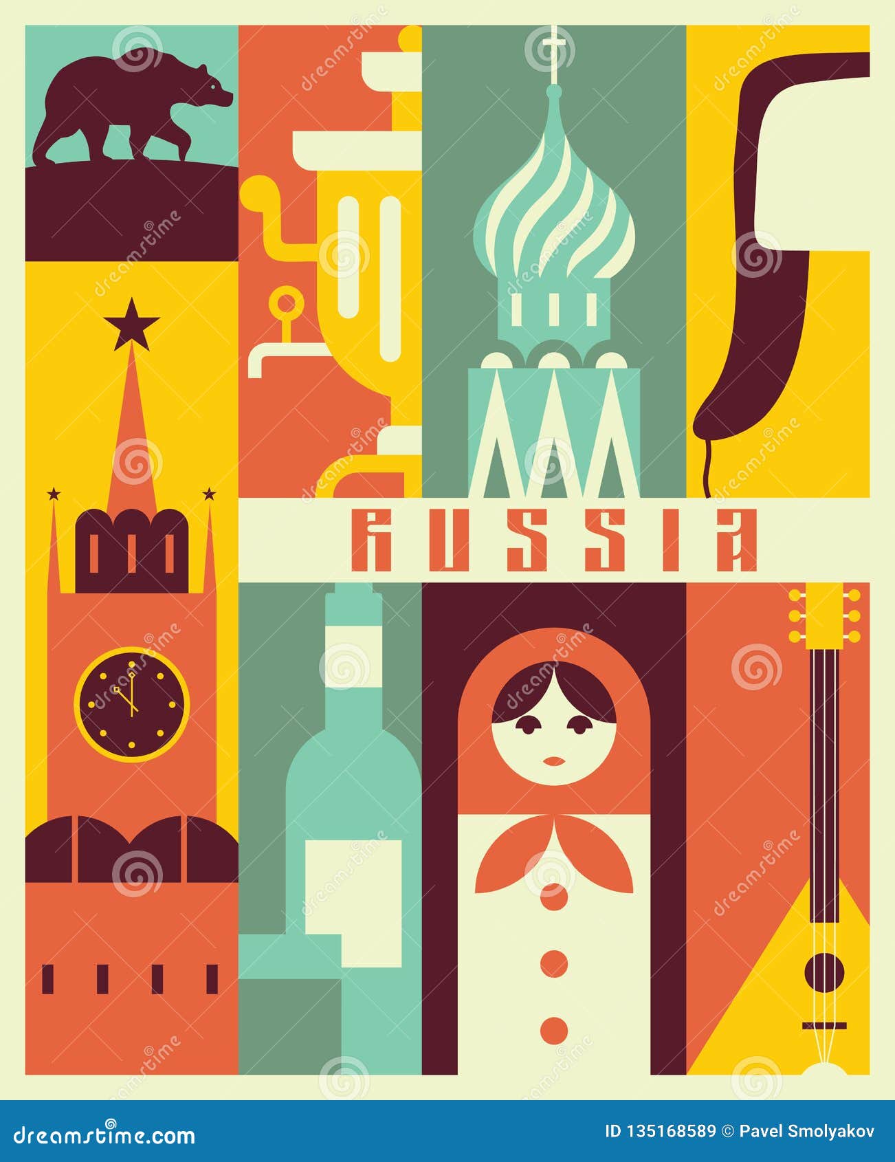 Vector Russia background stock vector. Illustration of asia - 135168589