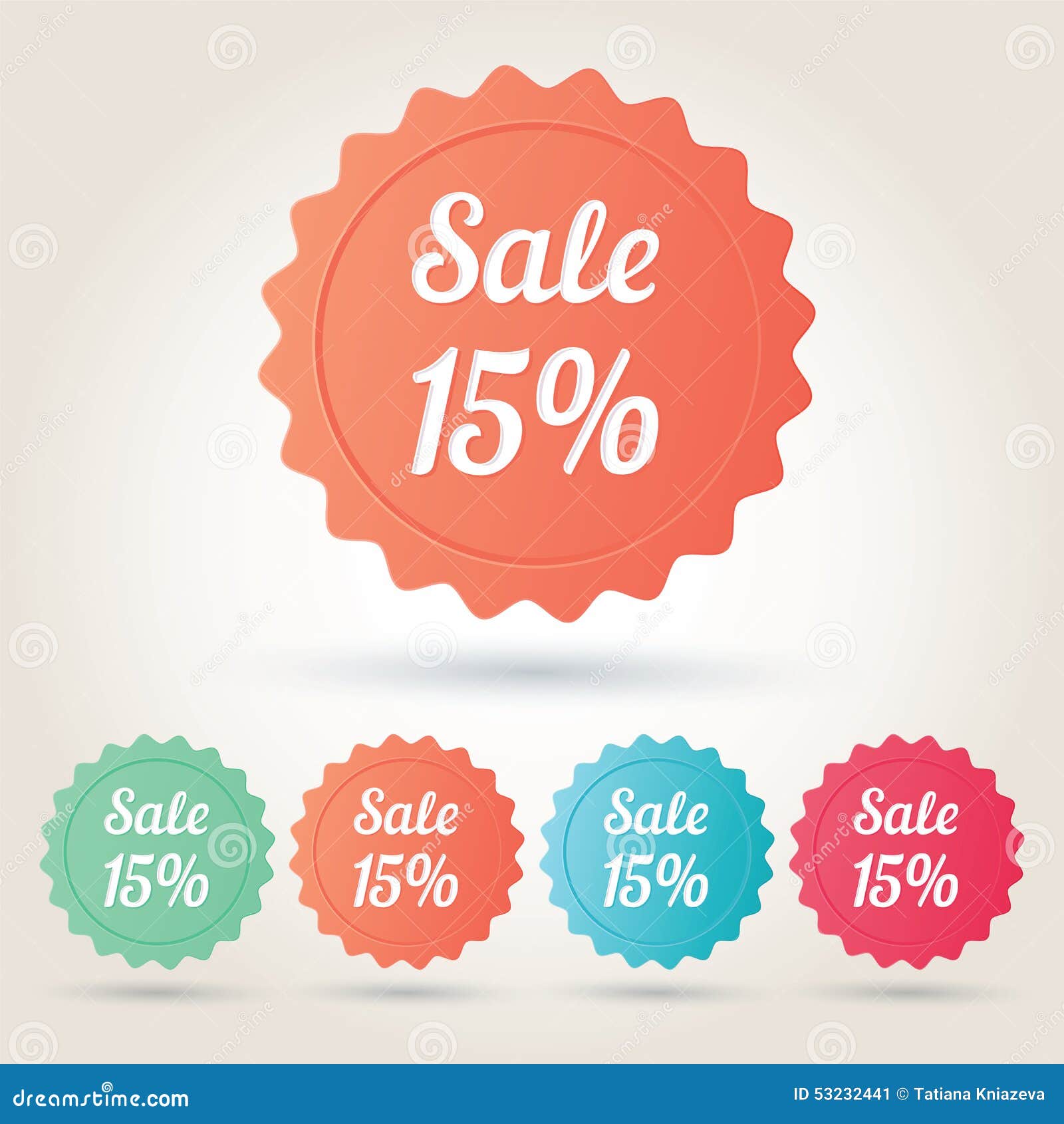 Vector Sale 15 Badge Sticker Stock Vector - Illustration of retail ...
