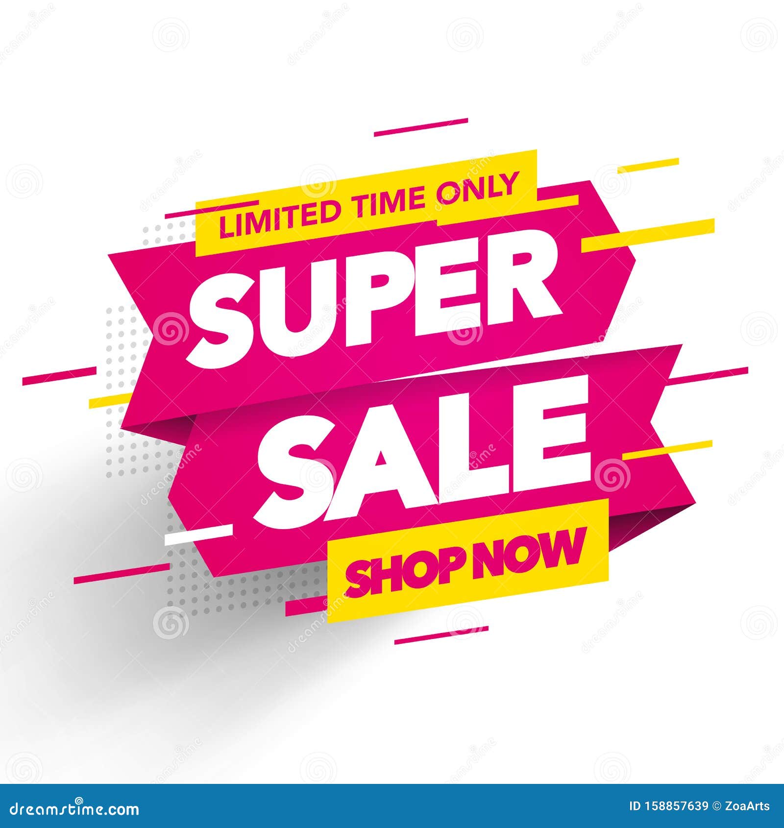 Vector Sale Banner Template Design Super Sale Special Offer End Of