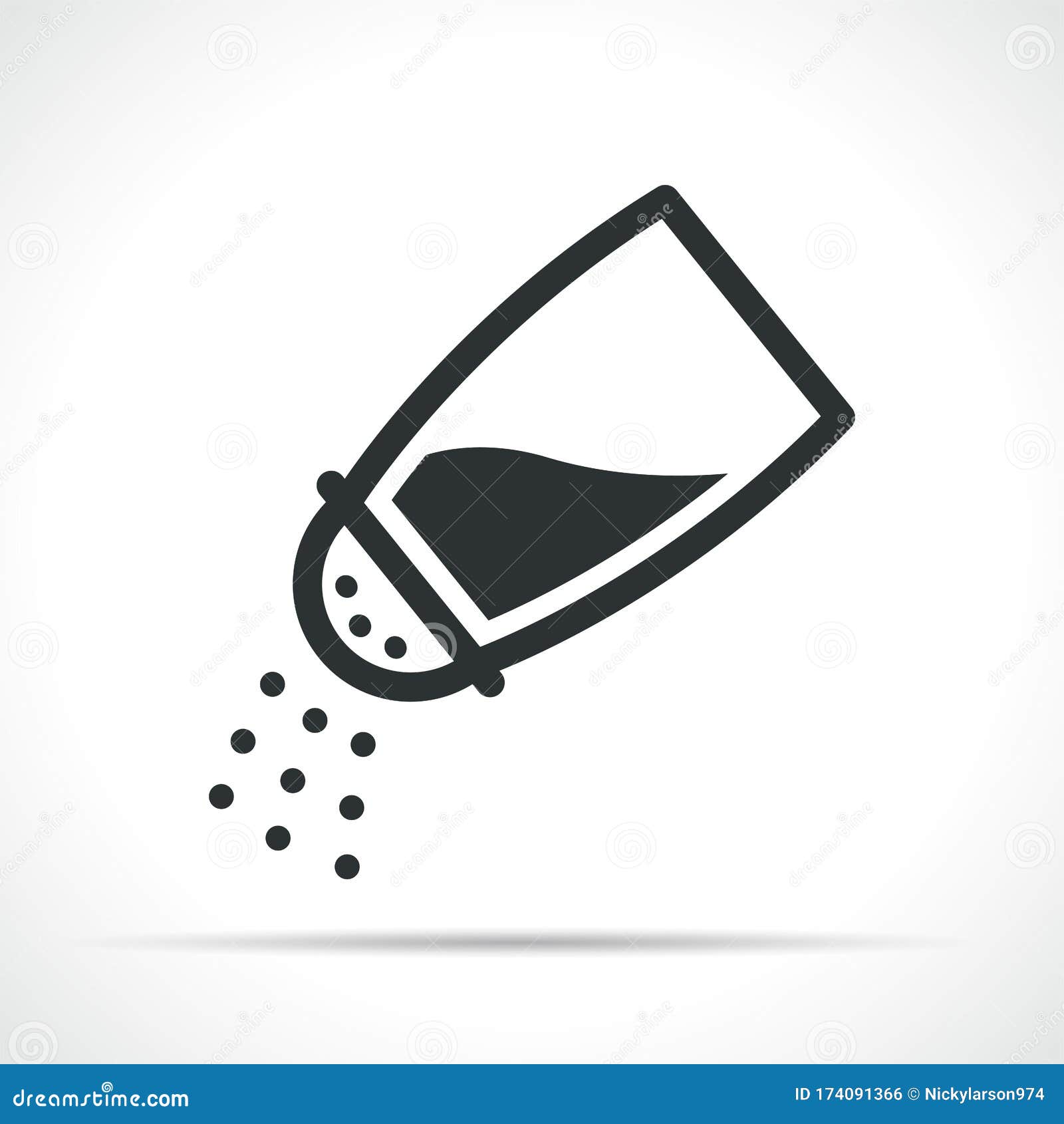 Vector Salt Bottle Symbol Icon Stock Vector - Illustration of seasoning ...