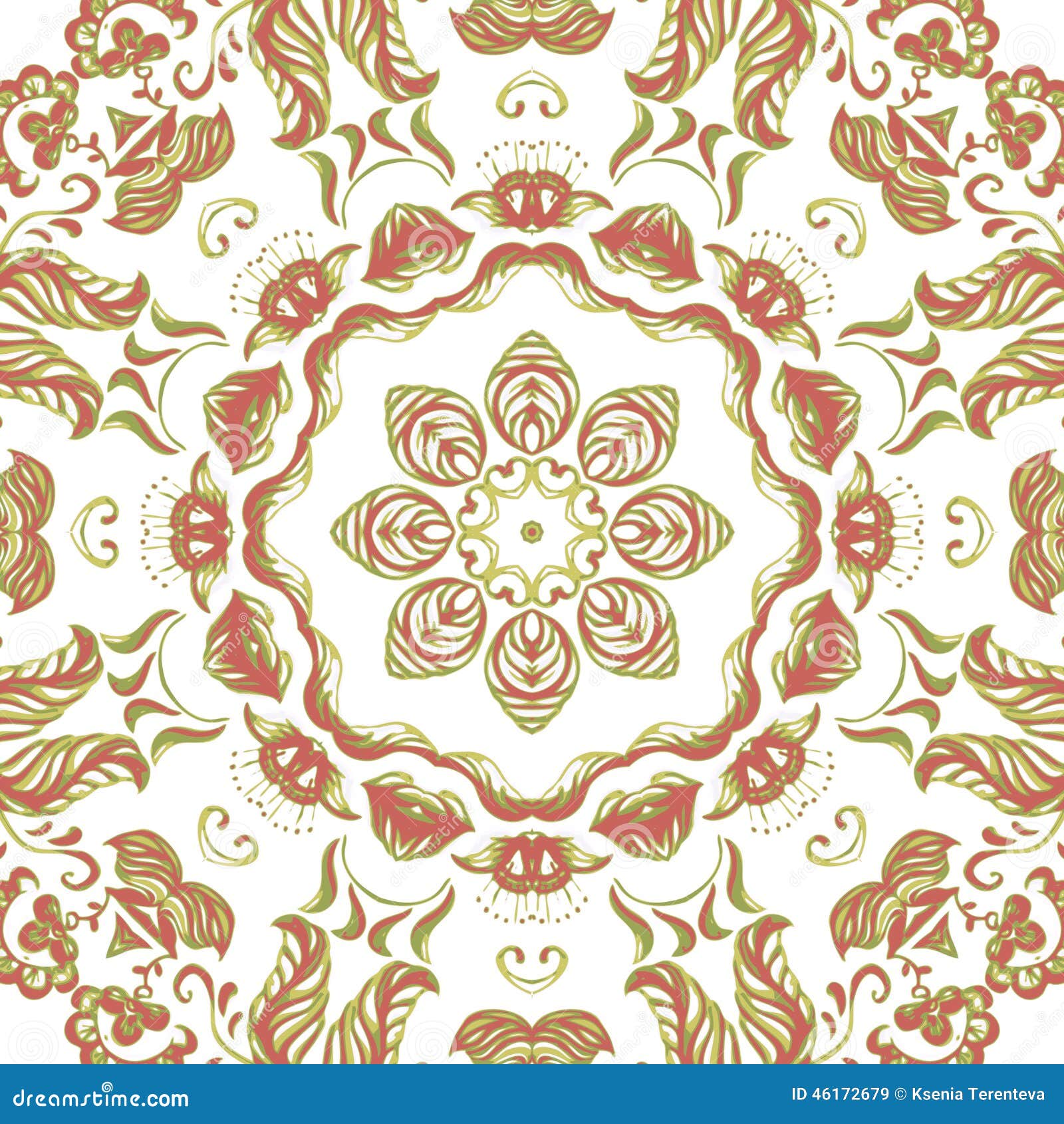 Vector Sample Lace Asian Tile. Circle Background Stock Vector ...