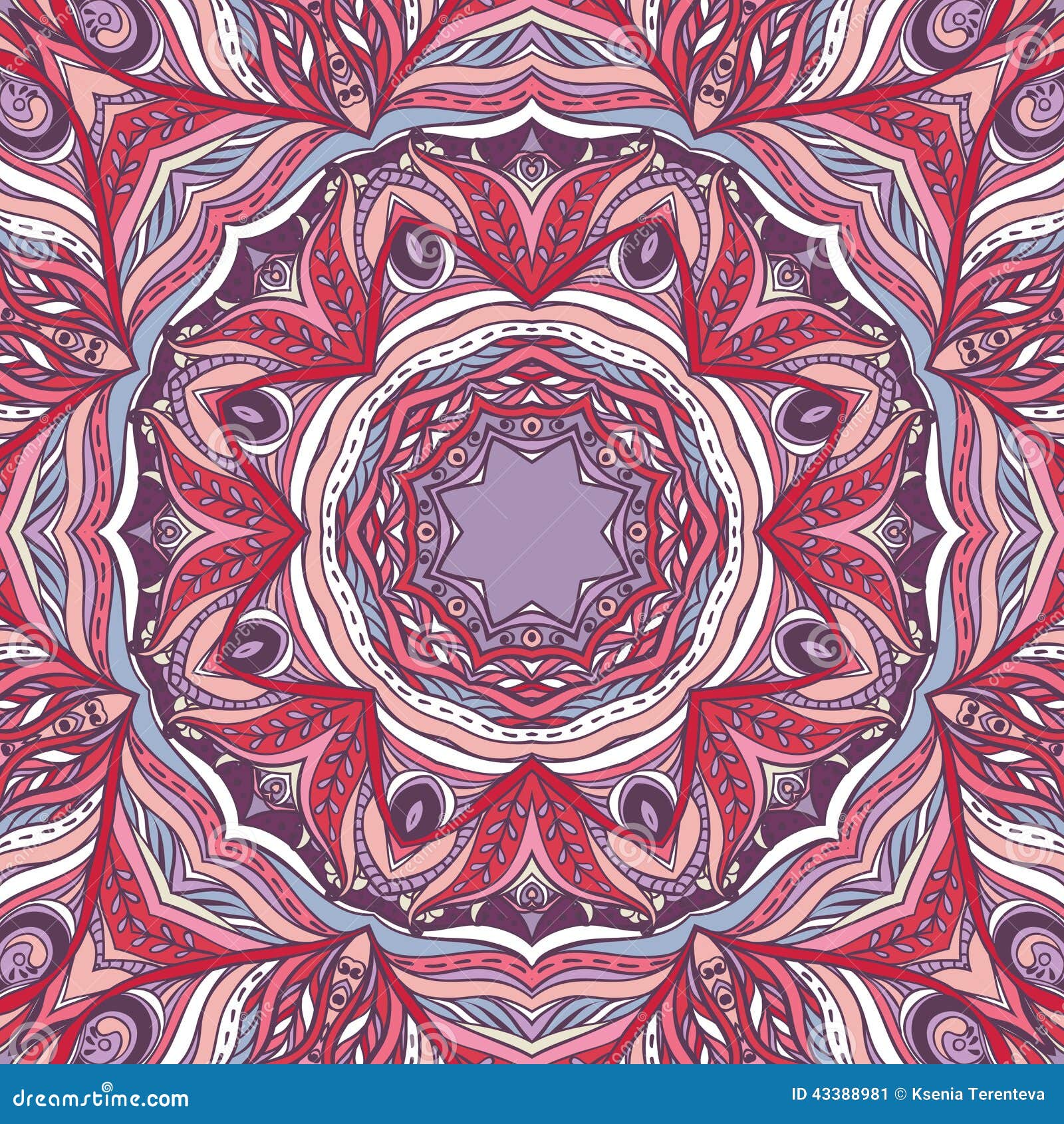 Vector Sample Tile Lace. Seamless Asian Pattern Stock Vector ...