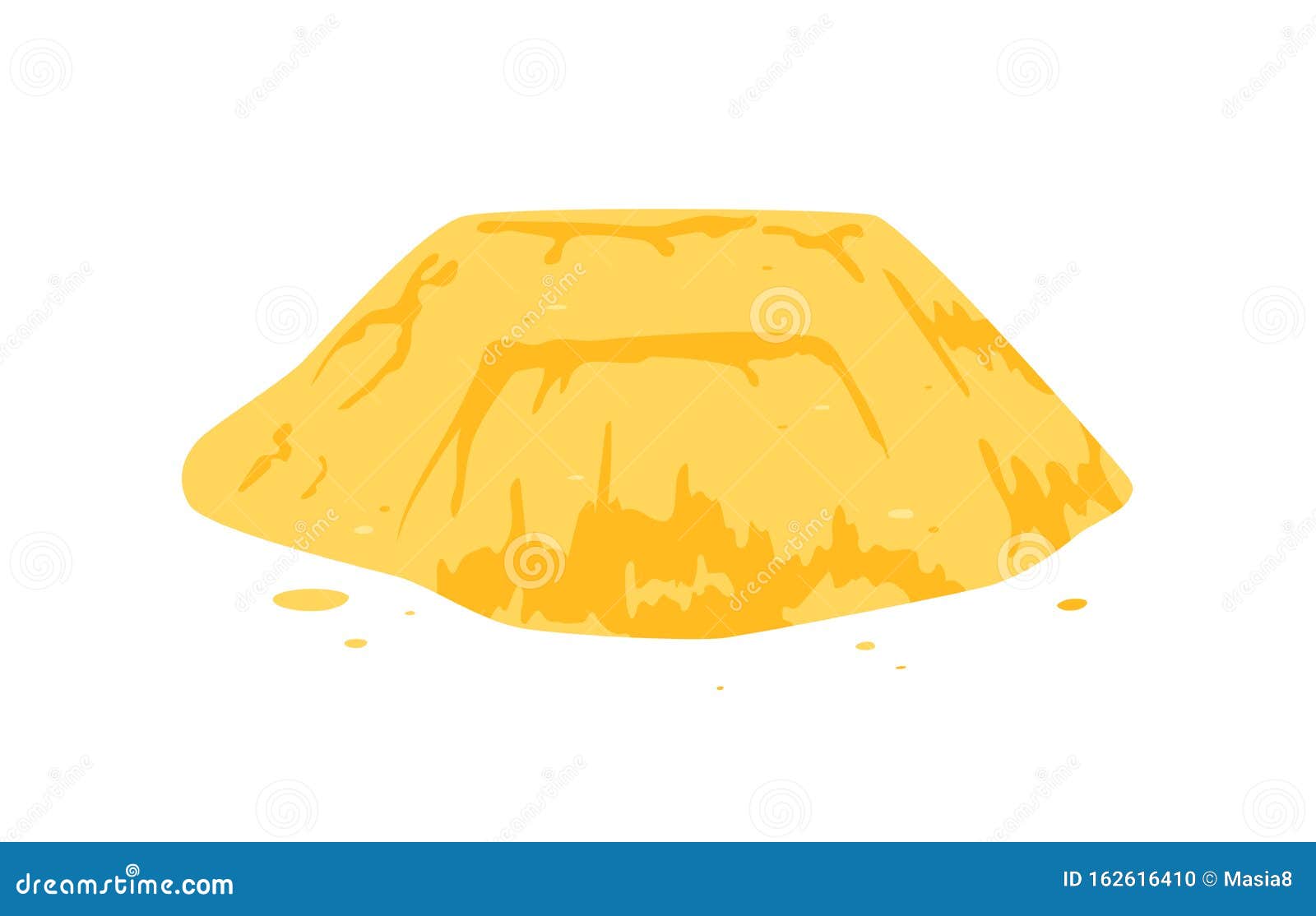 Vector Sand Icon in Simple Flat Style Stock Vector - Illustration of ...