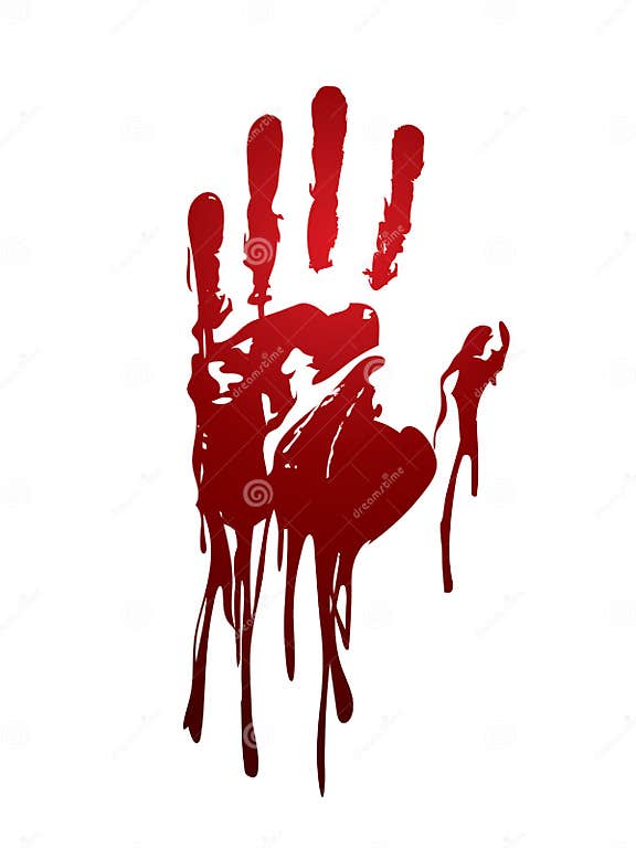 Vector Sangriento Del Gráfico De La Mano Ilustración del Vector ... Vector Sangriento Del Gráfico De La Mano Ilustración del Vector ...