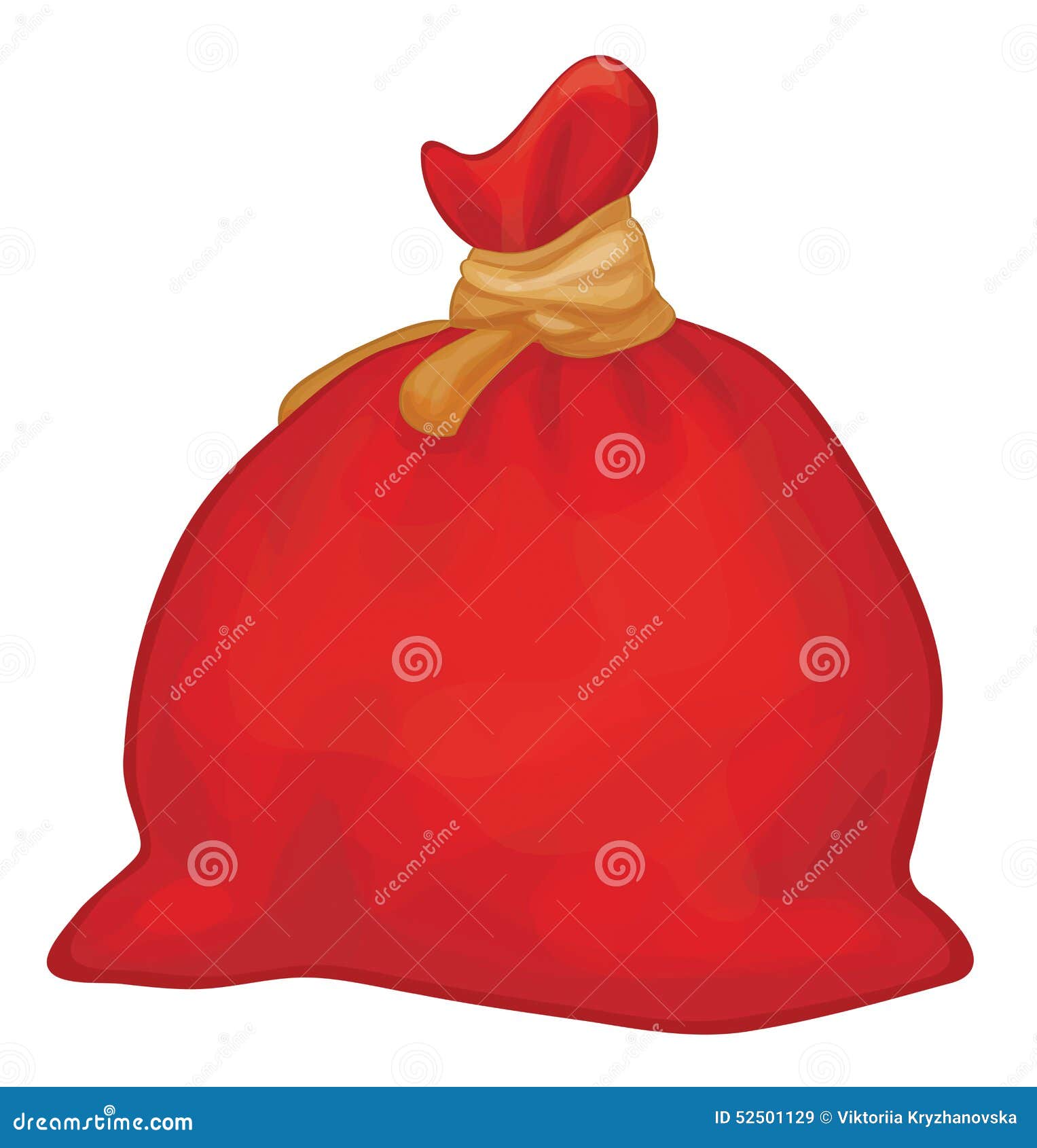 Vector Santa Claus Full Sack. Stock Vector - Illustration of cartoon ...