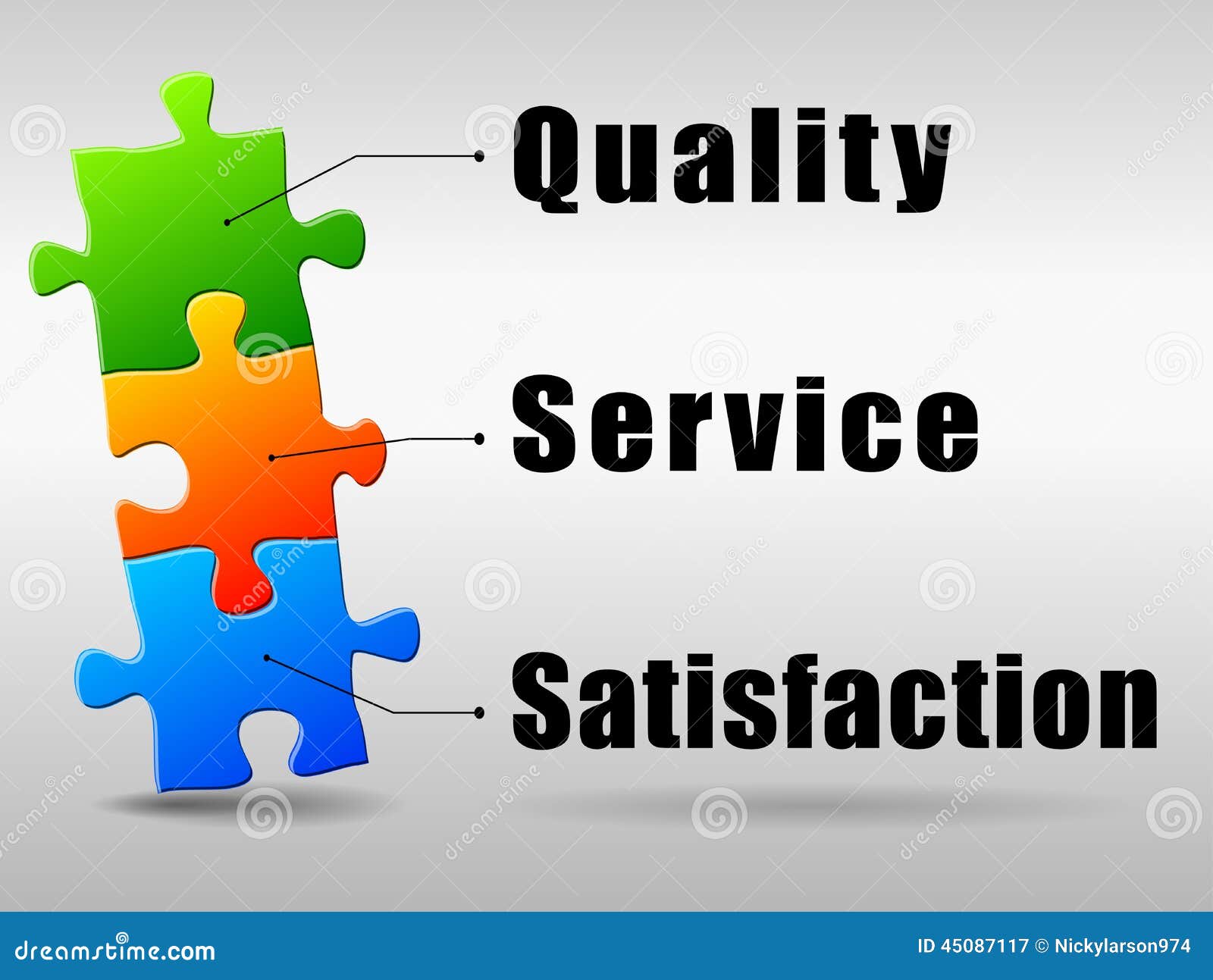 Vector Satisfaction Marketing Concept Stock Vector - Illustration of ...