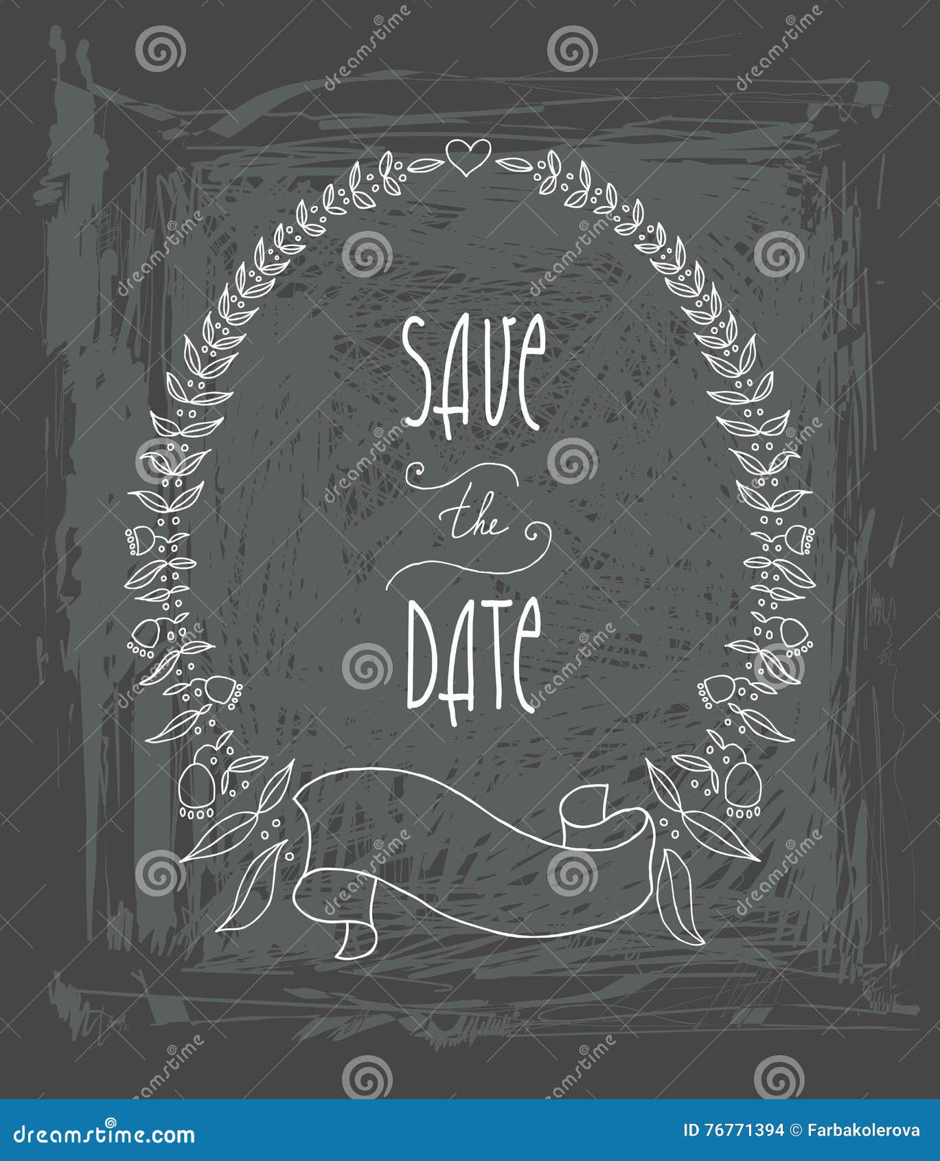 Vector Save the Date Ornate Frame. Perfect for Invitations or ...
