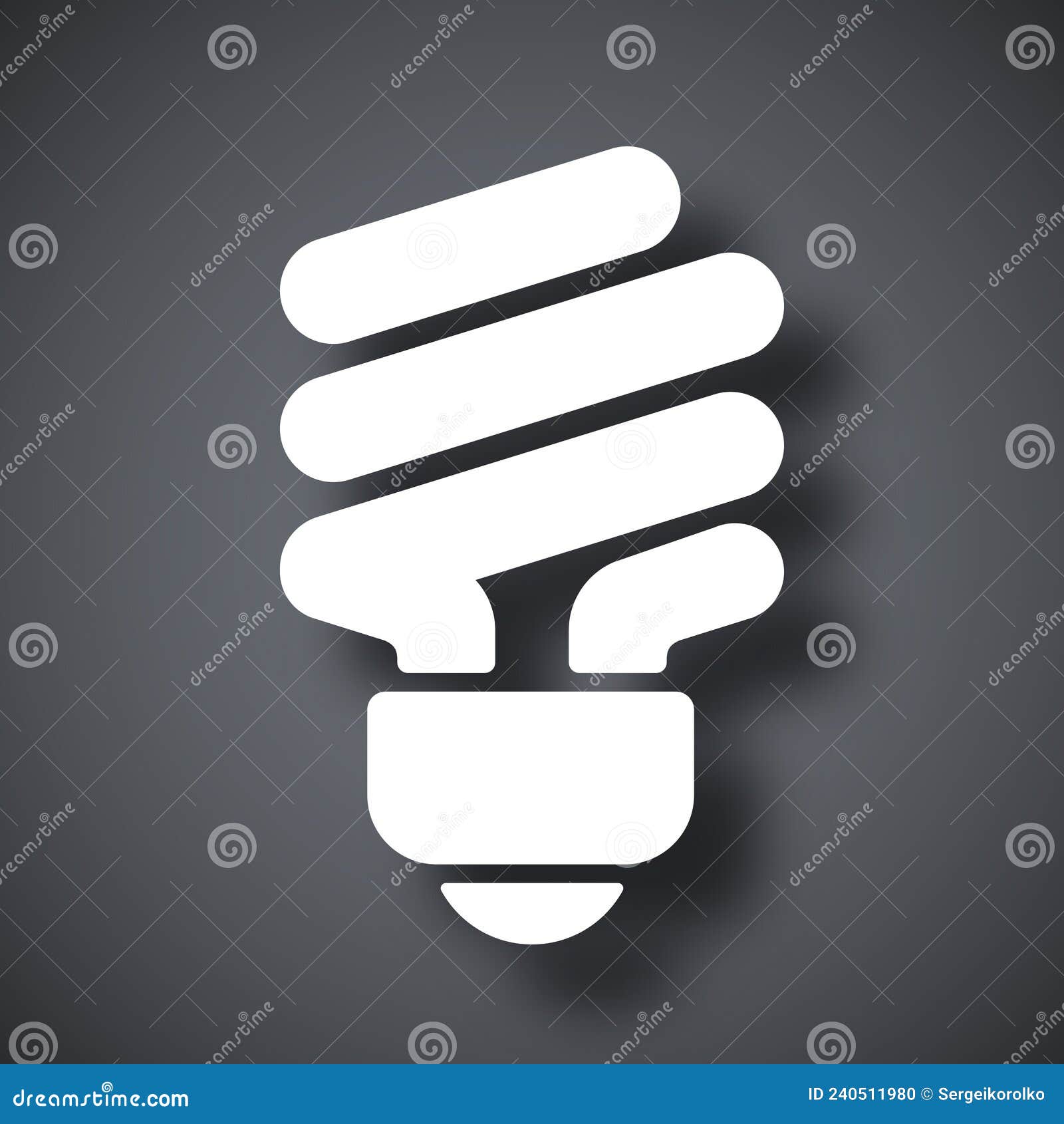 Vector Saving Light Bulb Icon Stock Vector - Illustration of saving ...