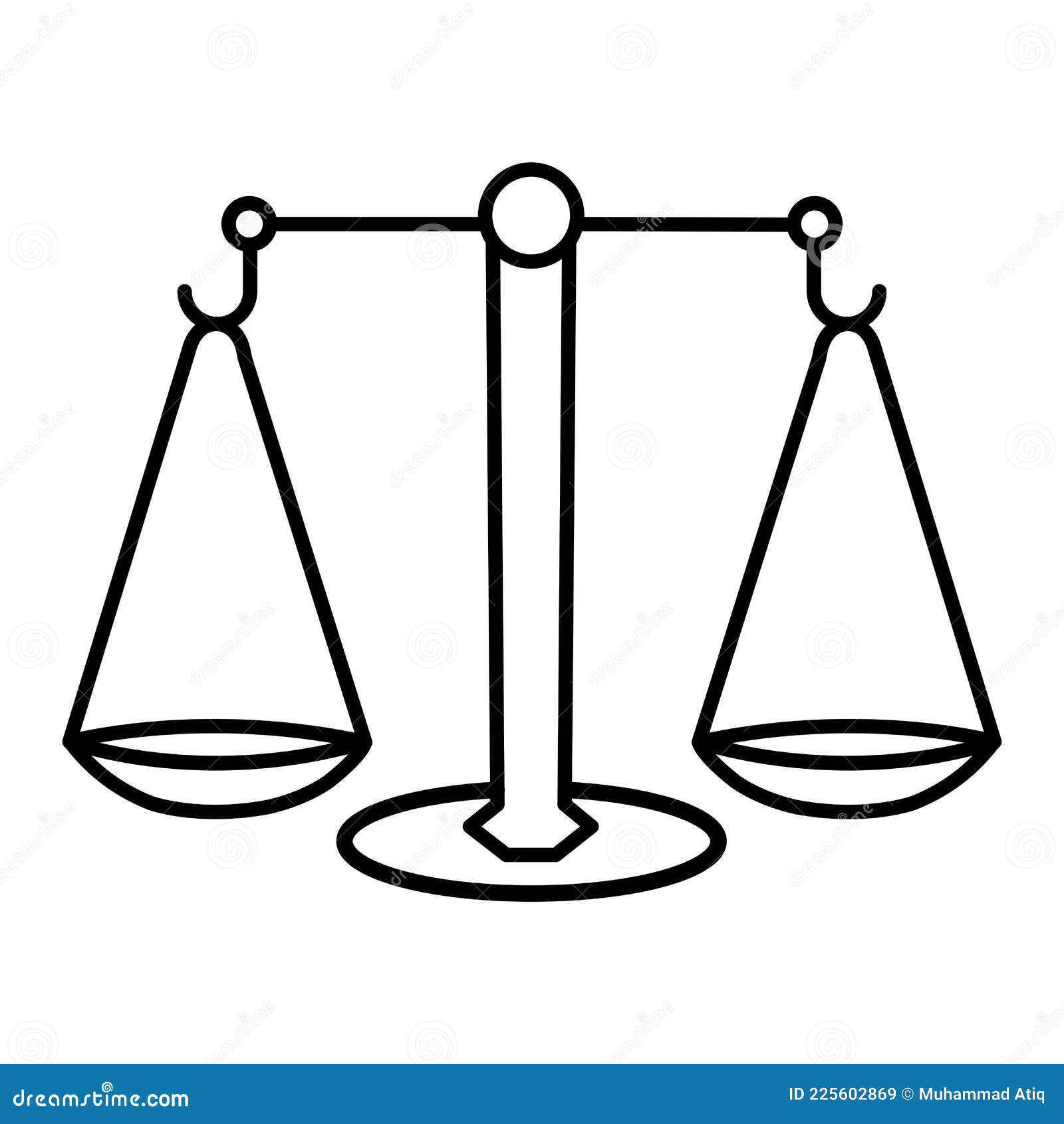 Vector Scale Outline Icon Design Stock Vector - Illustration of sign ...