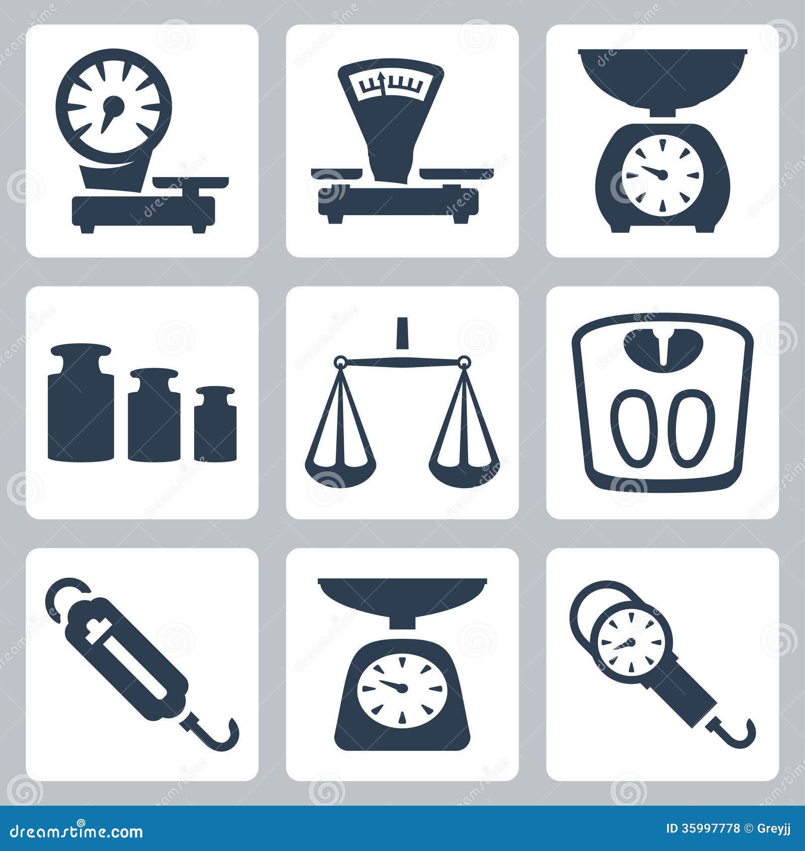 Vector Scales, Balance Icons Set Stock Vector - Illustration of ...
