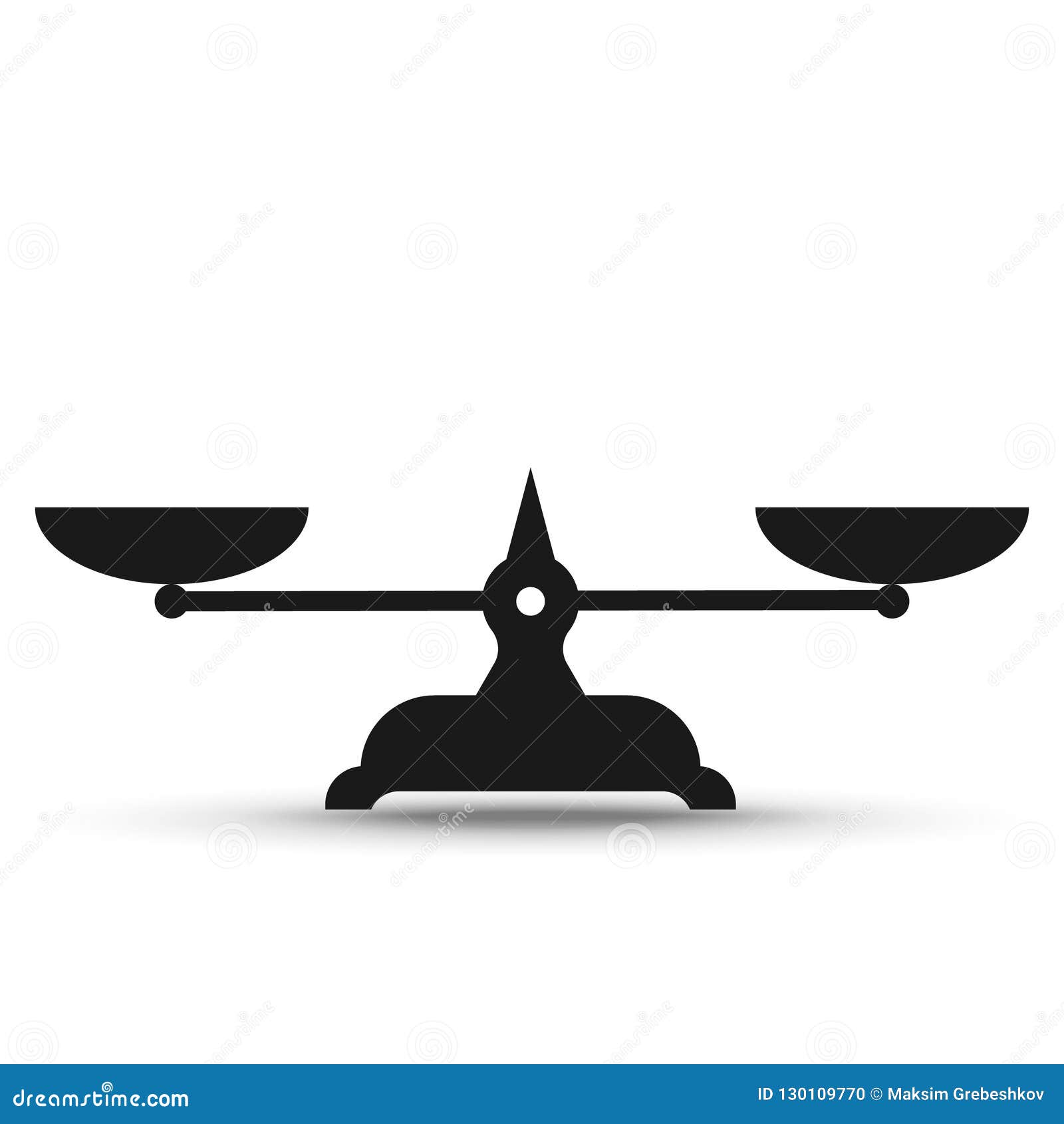 Vector scales symbol Icon stock illustration. Illustration of ...