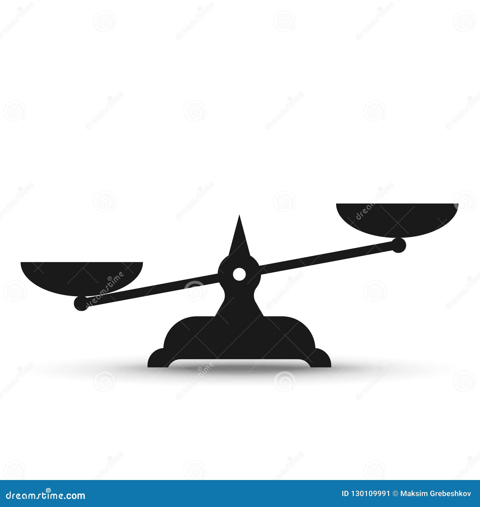 Vector scales symbol Icon stock illustration. Illustration of acquittal ...