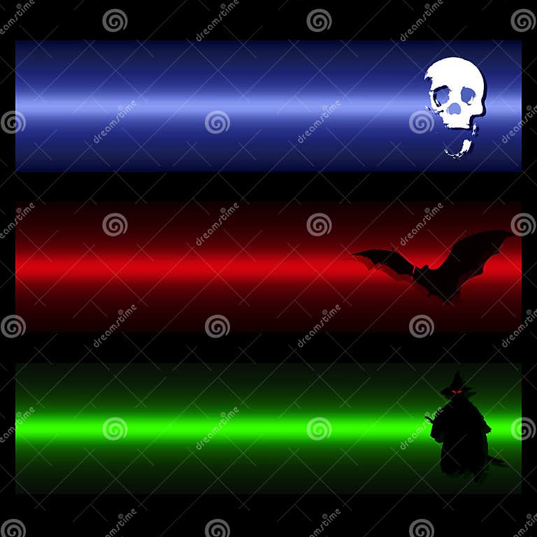 Vector Scary Banners stock vector. Illustration of header - 7605106