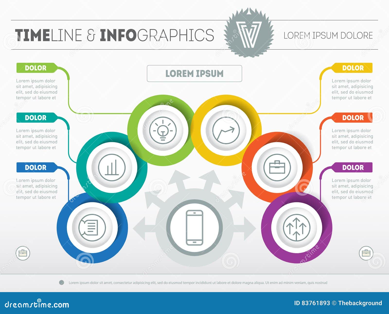 Vector Schablone Eines Infochart, Des Diagramms Oder Der Darstellung ...