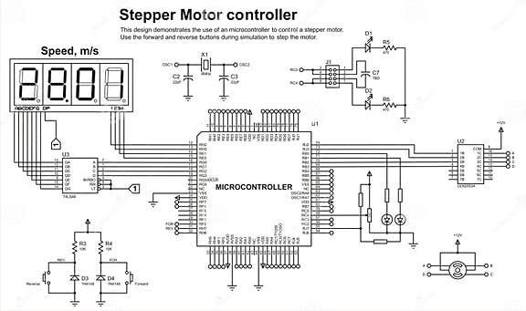 Vector Schematic Diagram of Electronic Device. Stock Vector ...