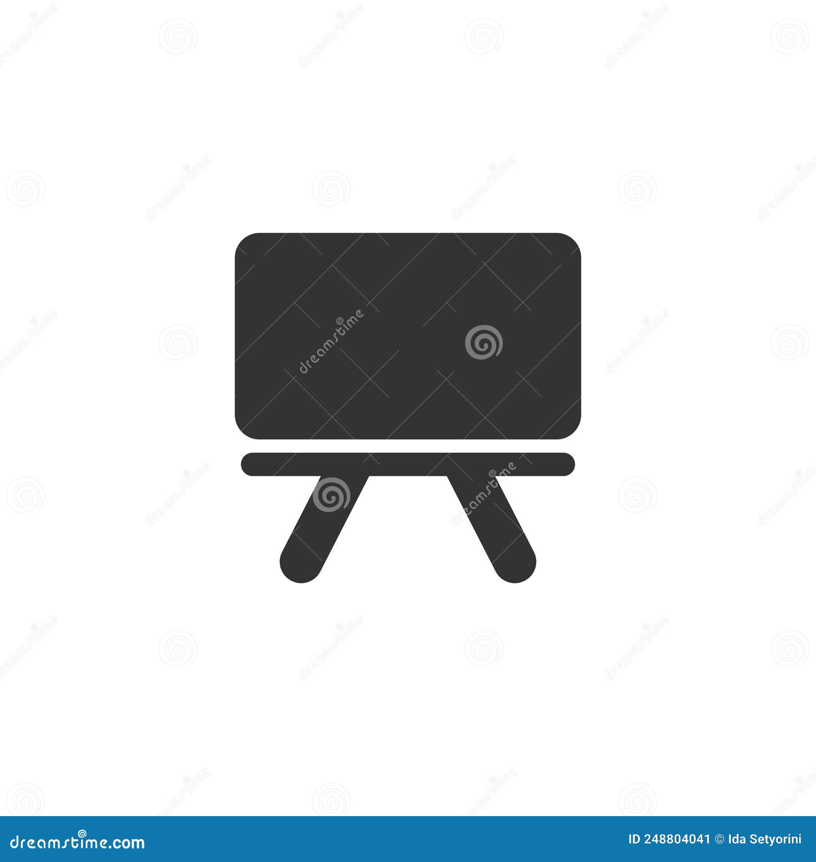 Vector School Chalk Board Icon Stock Illustration - Illustration of ...