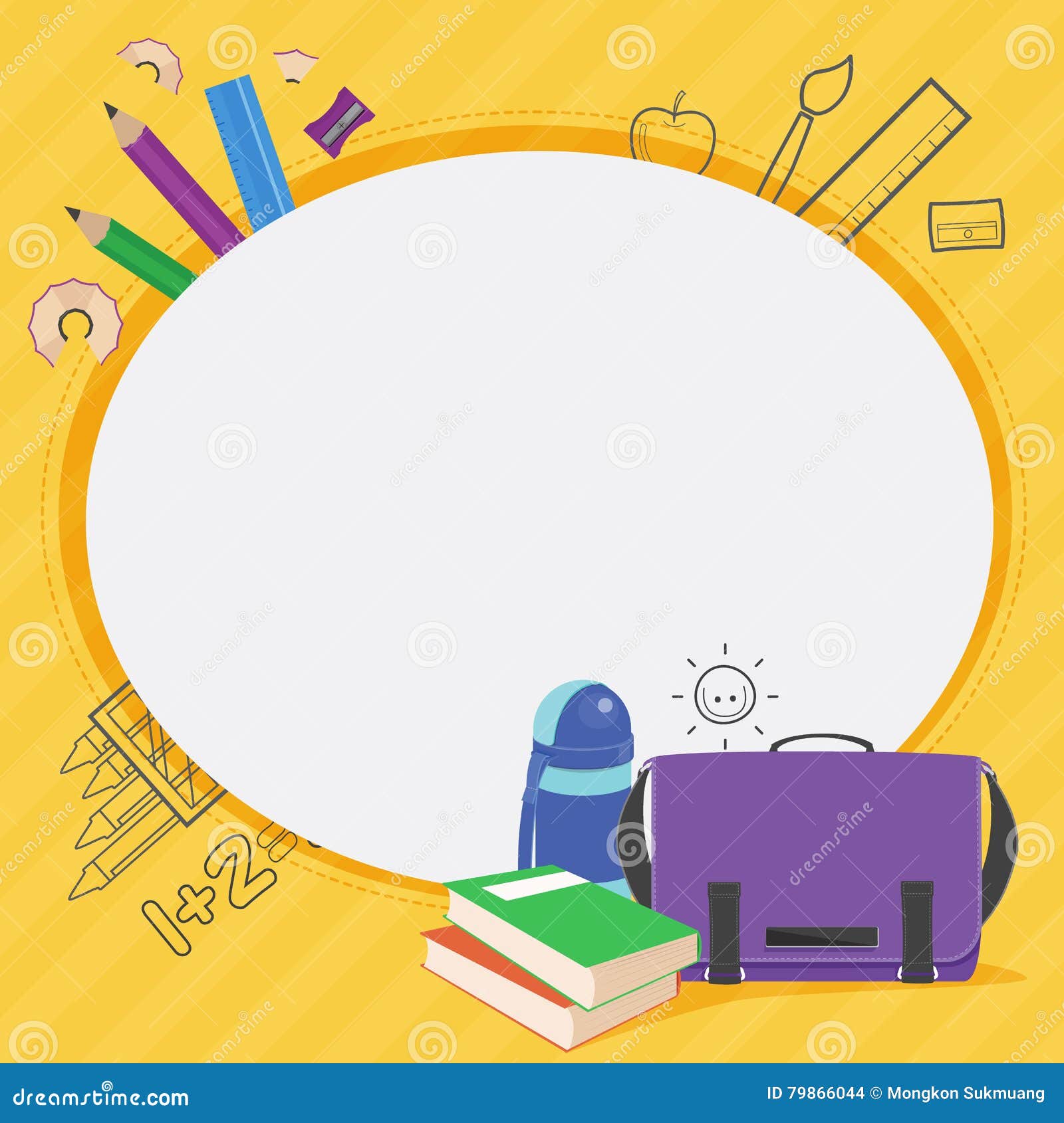 Vector of School Kids Frame Design Stock Vector - Illustration of ...