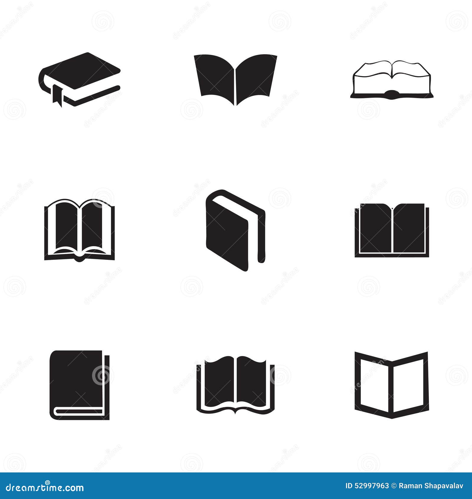 Vector Schoolbook Icons Set Stock Vector - Illustration of learning ...