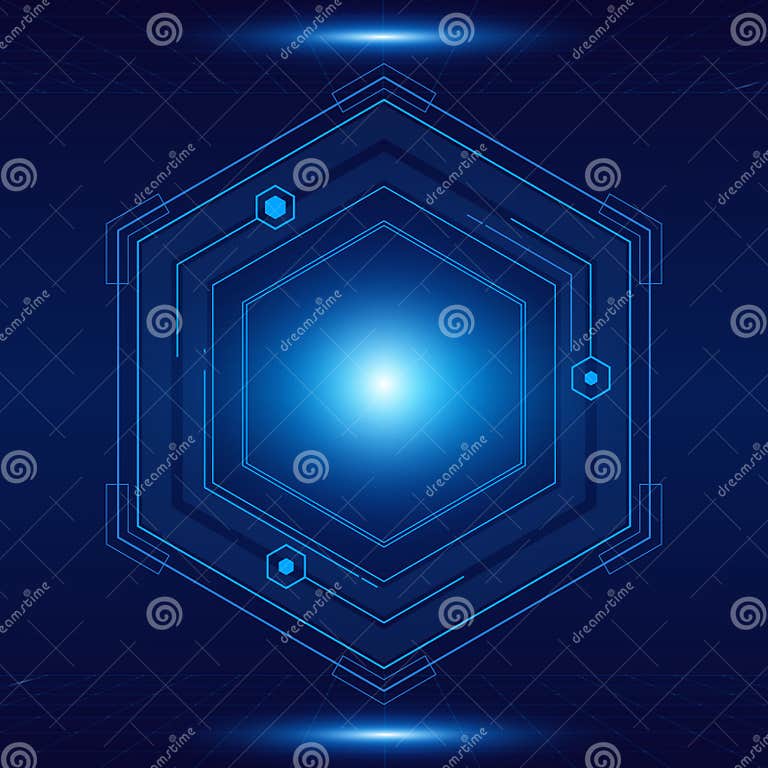Sci Fi Hexagonal Futuristic Pattern, Innovation Future Technology ...