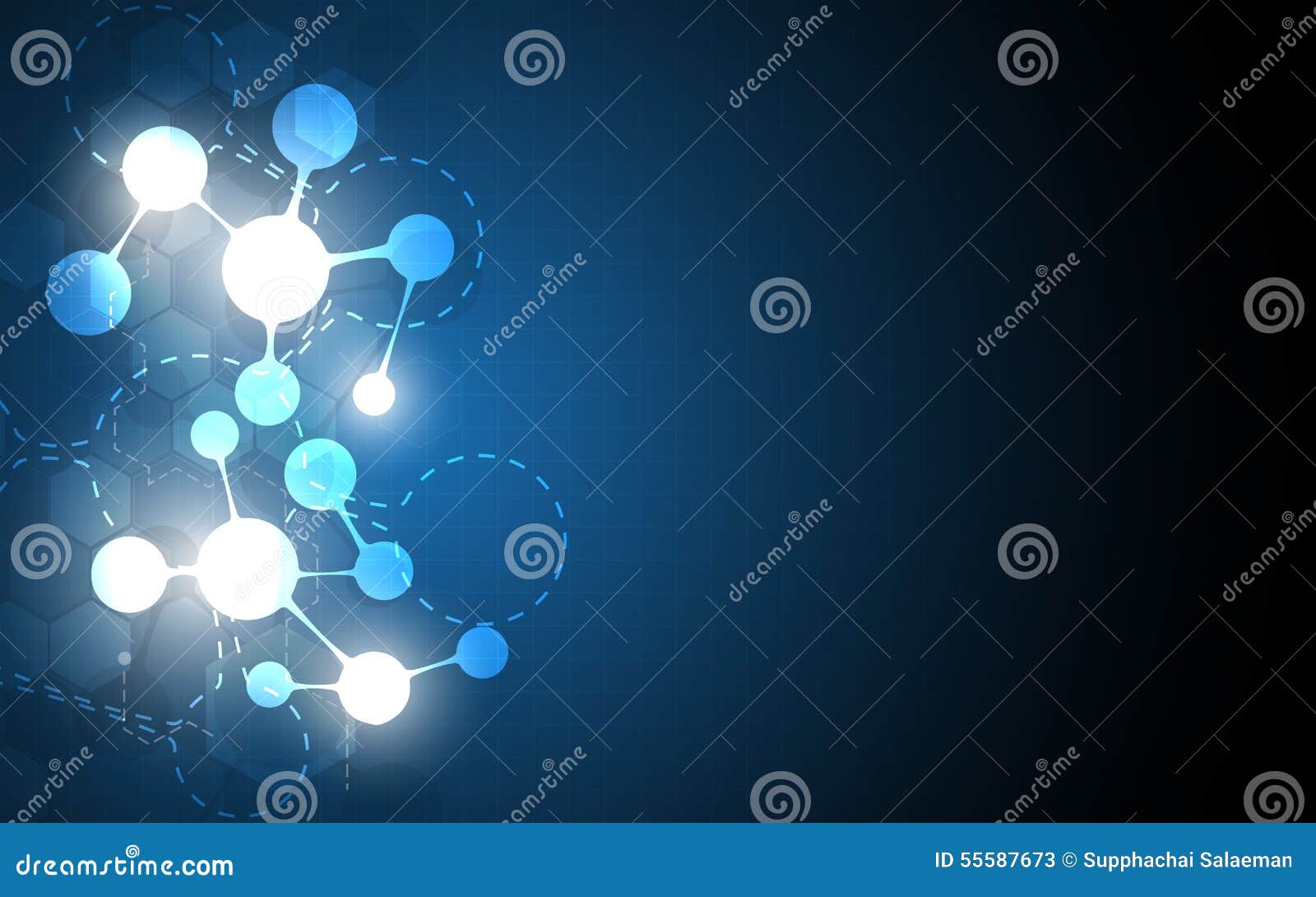 Vector Science Concept Background Stock Vector - Illustration of space ...