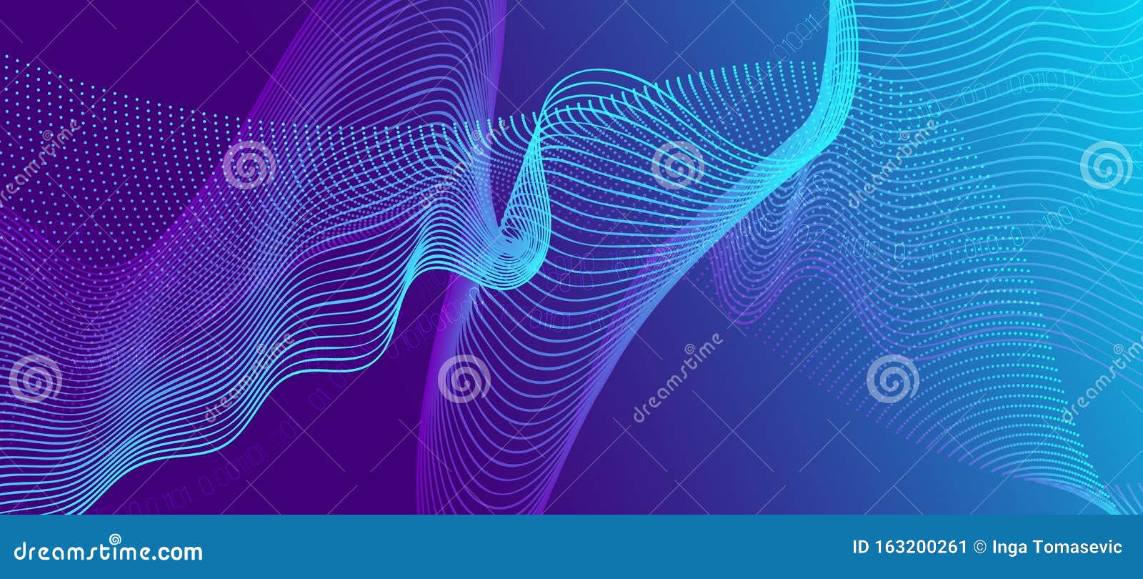 Vector Science Flyer. Matrix Background Stock Vector - Illustration of ...