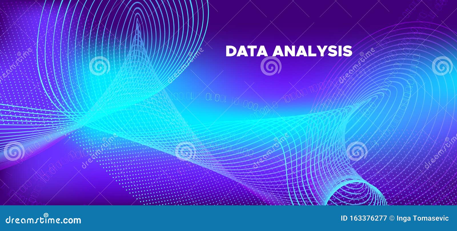 Vector Science Flyer. Matrix Background Stock Vector - Illustration of ...