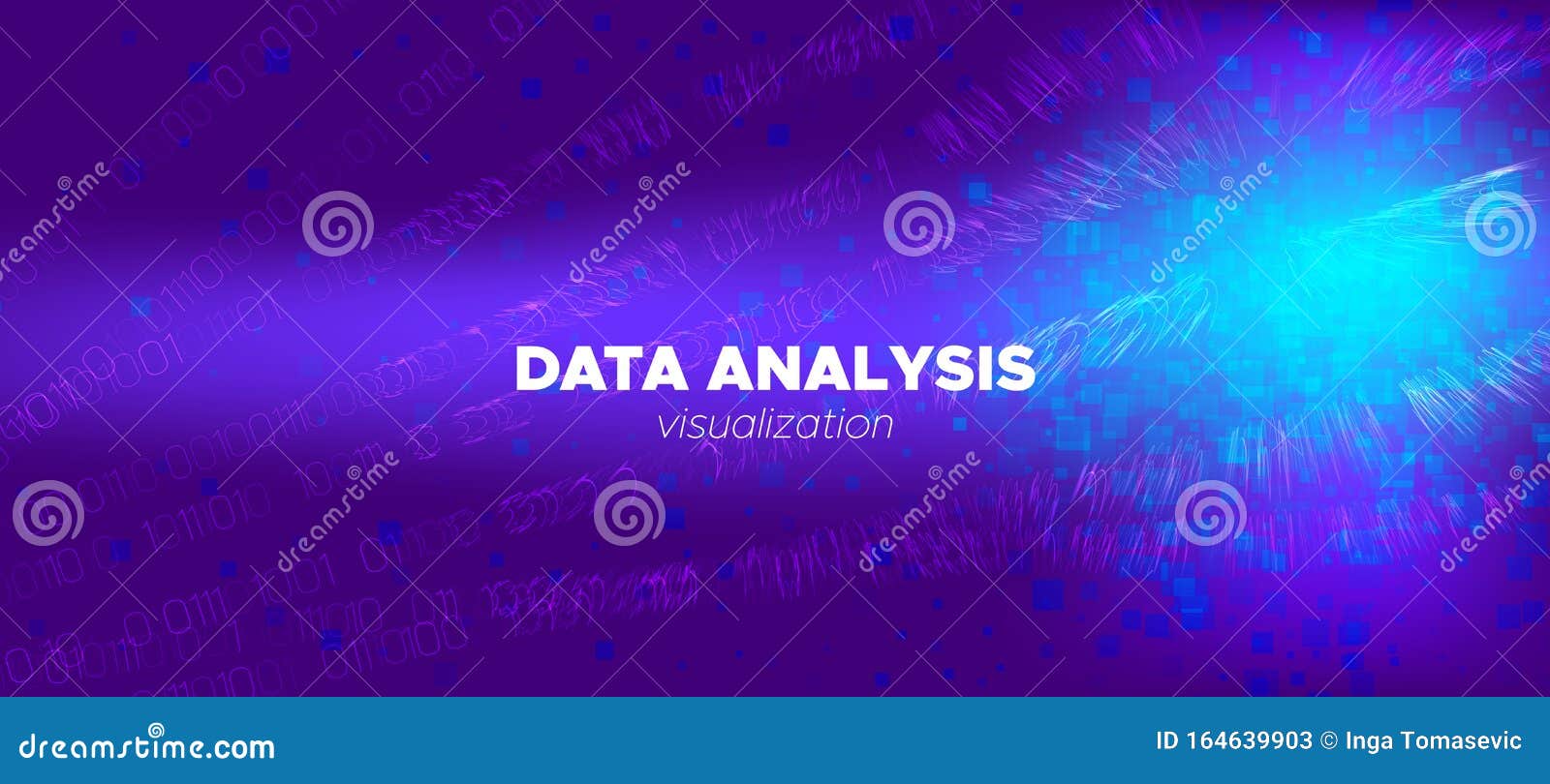 Vector Science Flyer. Matrix Data Stream Stock Vector - Illustration of ...