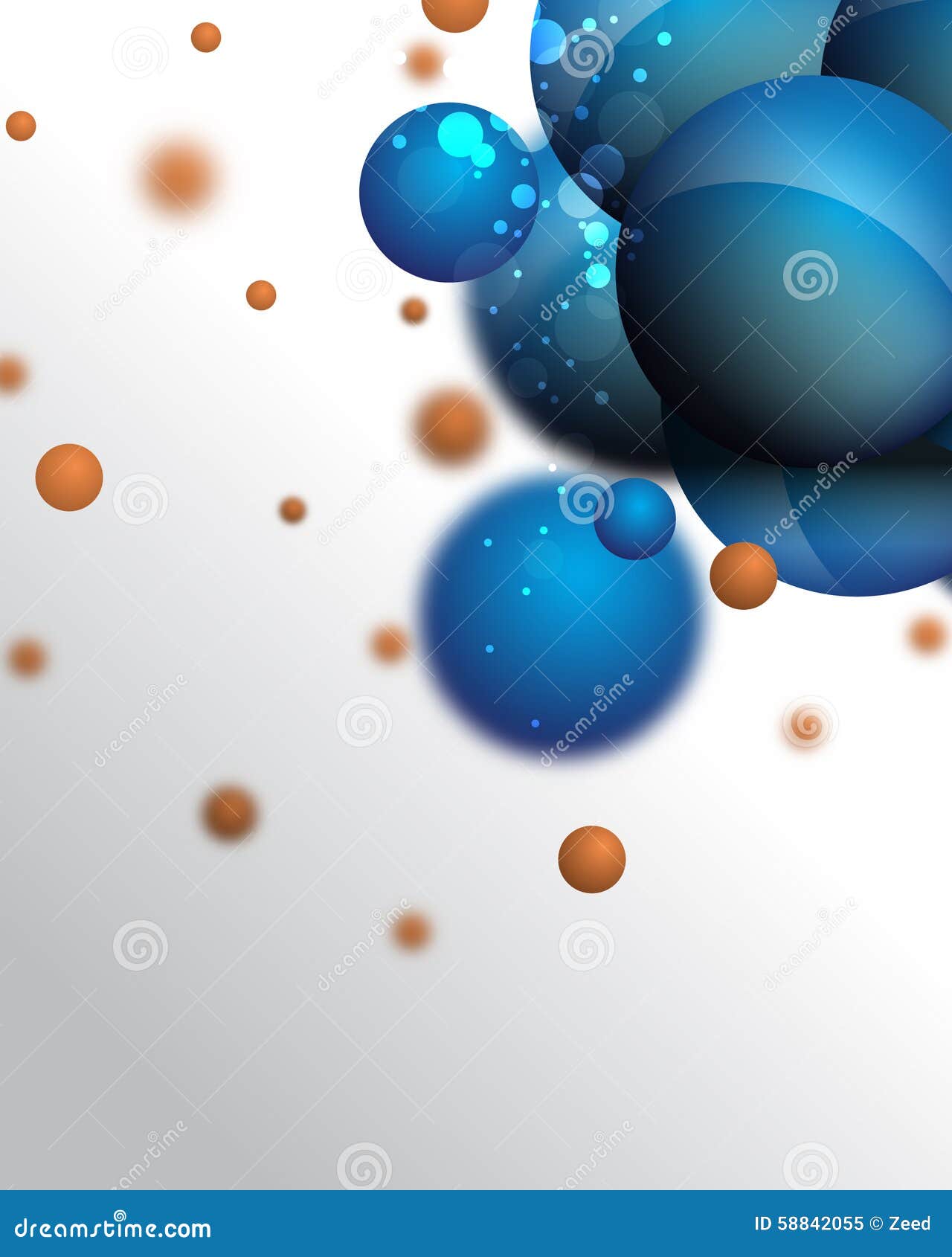 Vector Science Molecular Round Sphere Particle Elements Technology ...