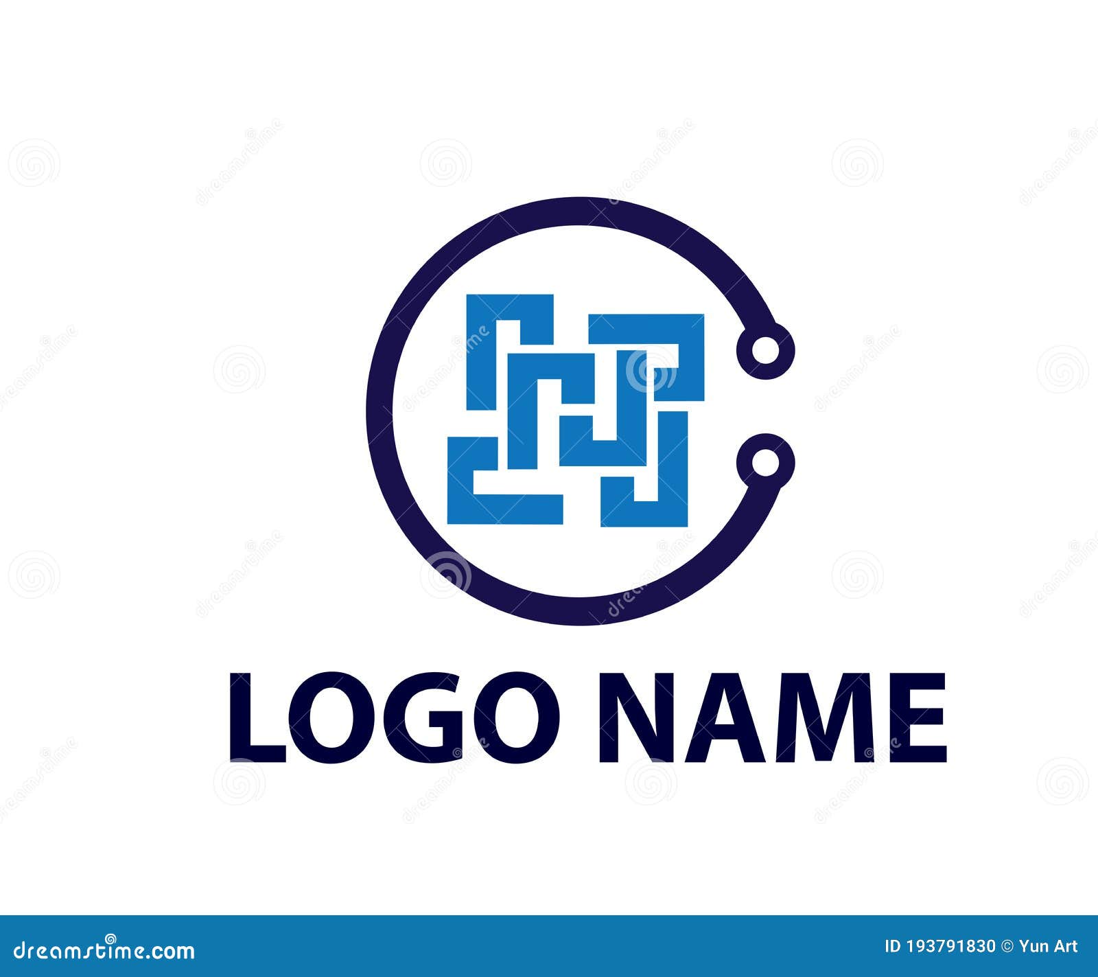 Vector Science Technology Logo Design Stock Vector - Illustration of ...