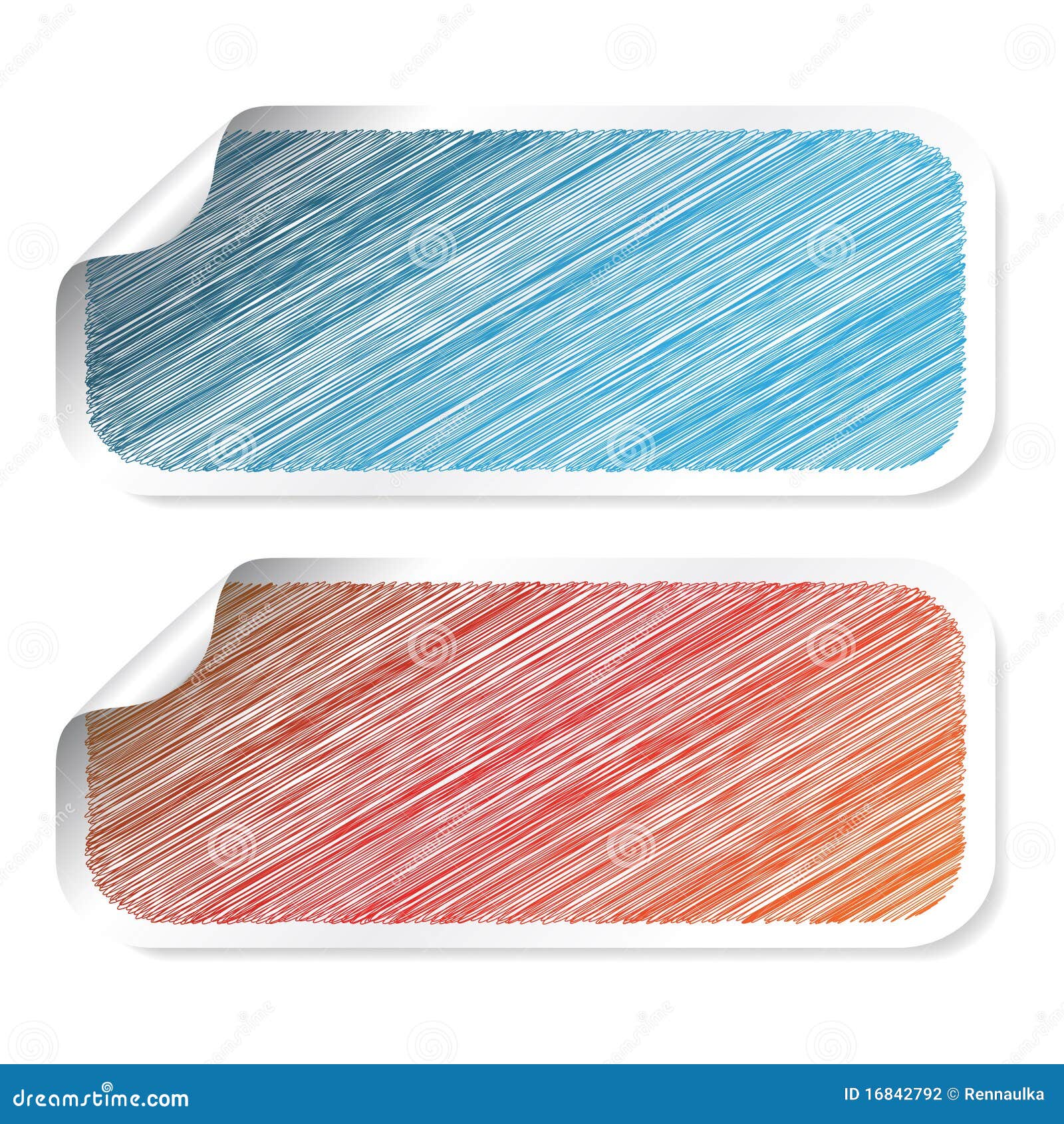 Vector scratch stickers stock vector. Illustration of frame - 16842792