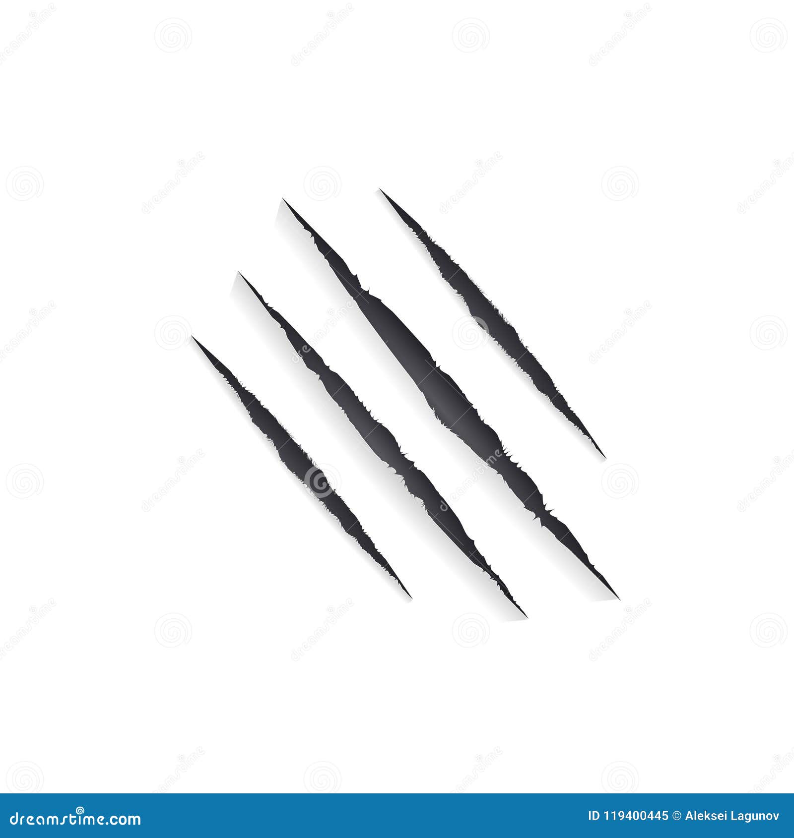 Vector Scratches, Marks Illustration on White Background. Stock Vector ...