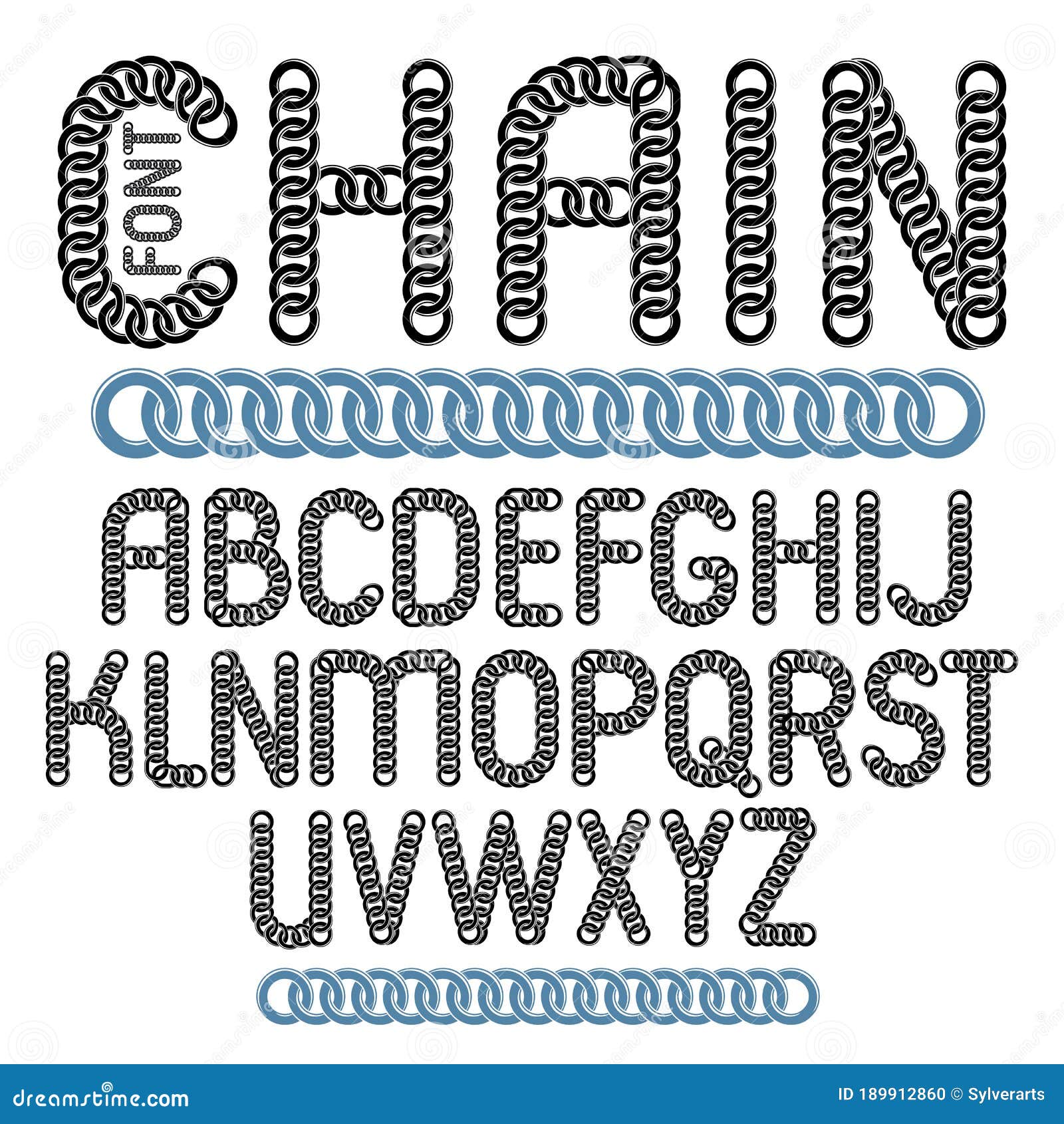 Vector Script, Modern Alphabet Letters Set. Capital Creative Font Made ...