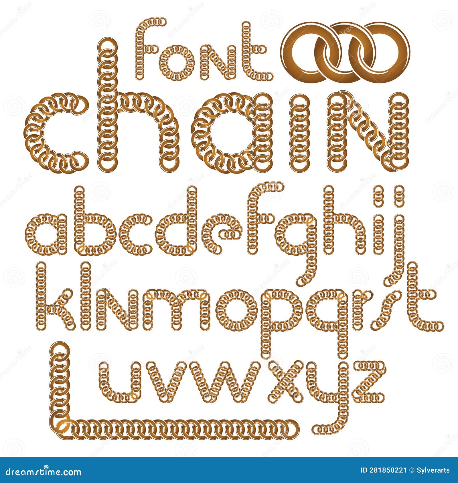 Vector Script, Modern Alphabet Letters Set. Stock Vector - Illustration ...