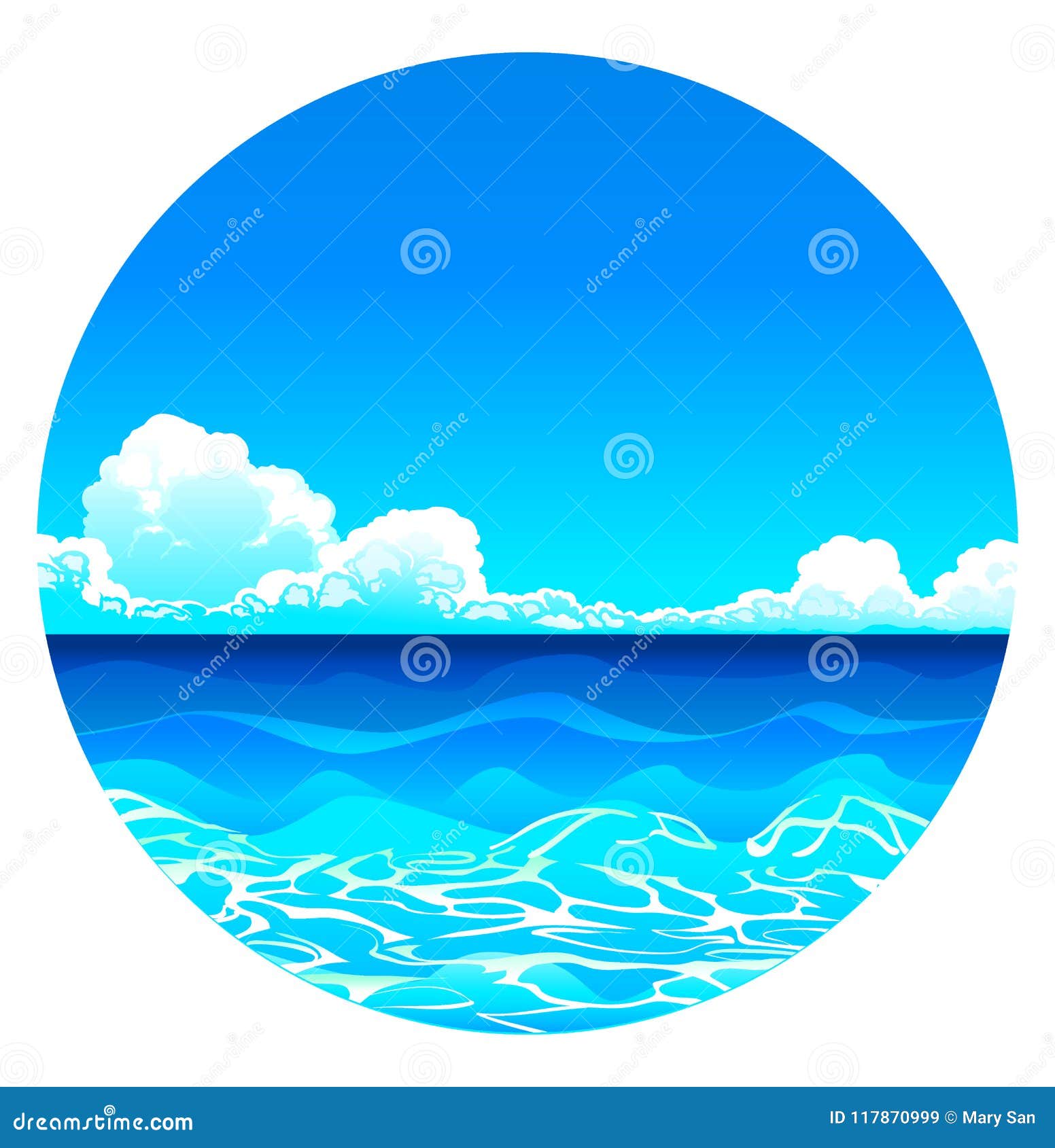 No Beach, Sun, Circle Icon. Simple Thin Line, Outline Vector Of Summer ...