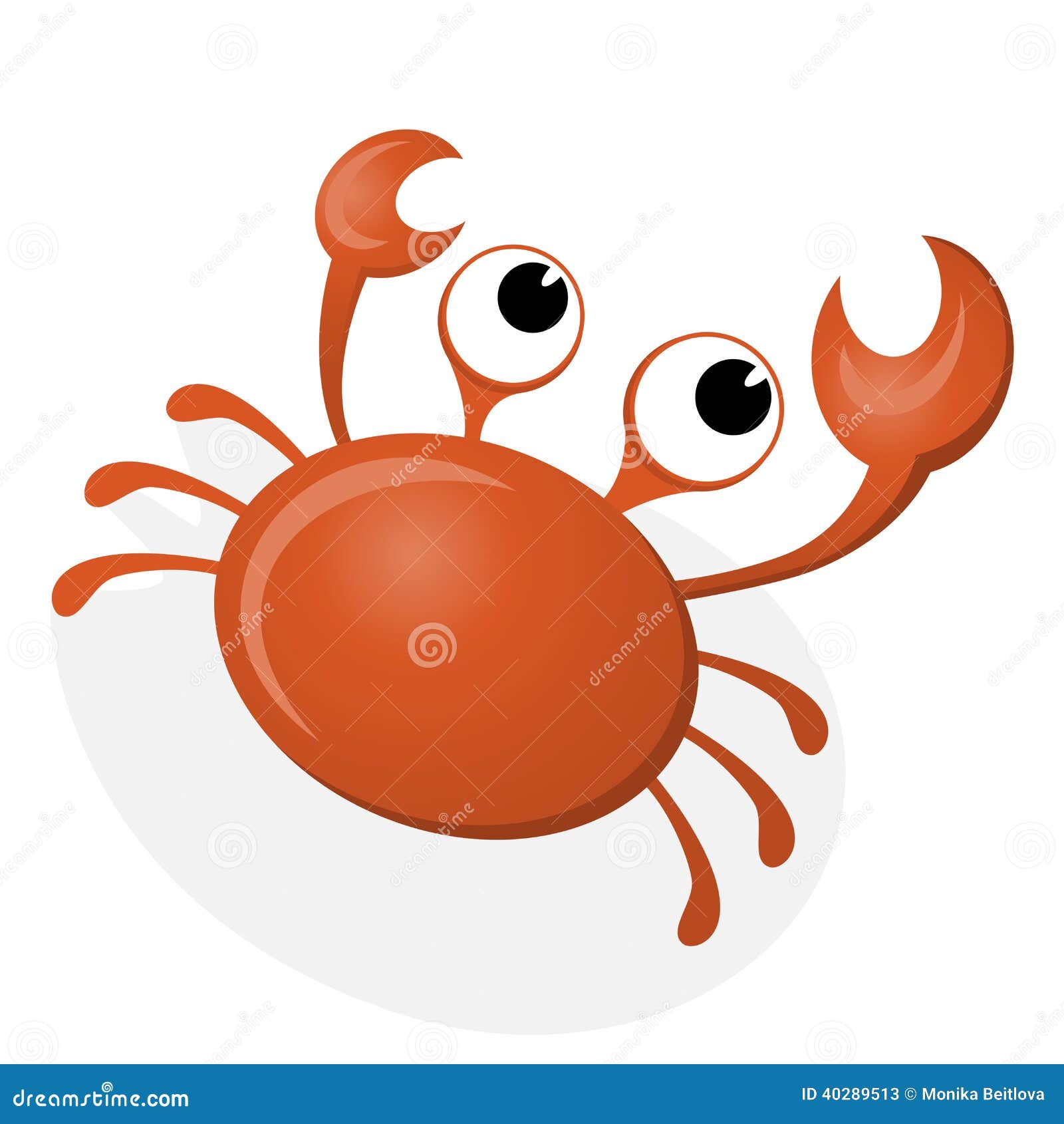 Vector sea crab stock vector. Illustration of cartoon - 40289513