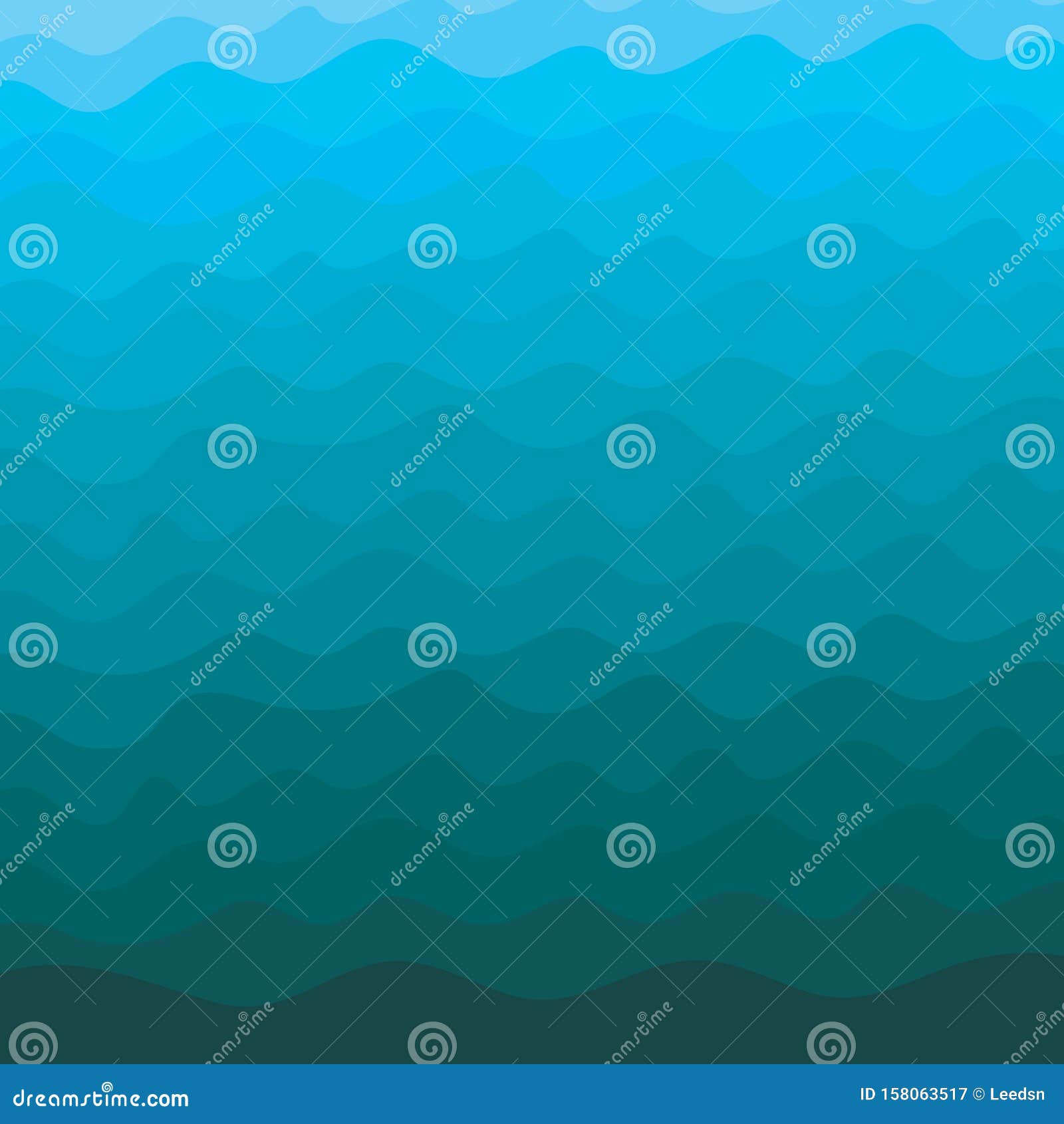 Vector Sea or Ocean Background with Waves Pattern Stock Vector ...