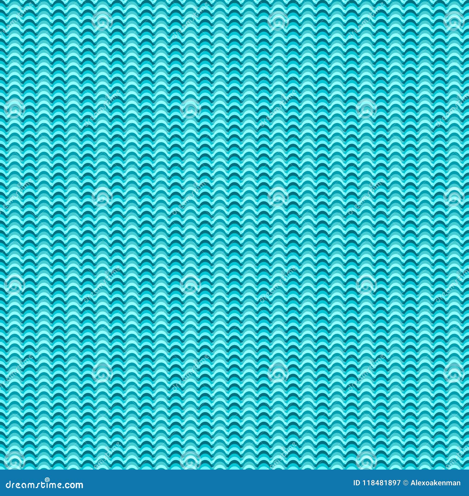 Vector Sea Waves Minimal Seamless Texture or Pattern Stock Vector ...