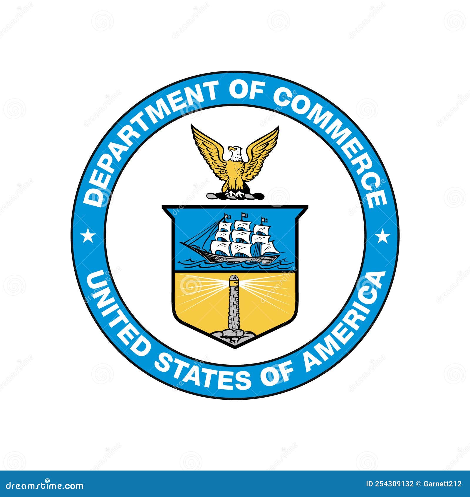 Vector Seal of the United States Department of Commerce Editorial ...