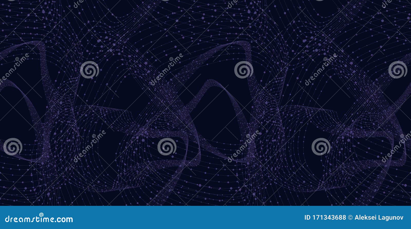 Vector Seamelss Abstract Background Template, Blue Color, Technology ...