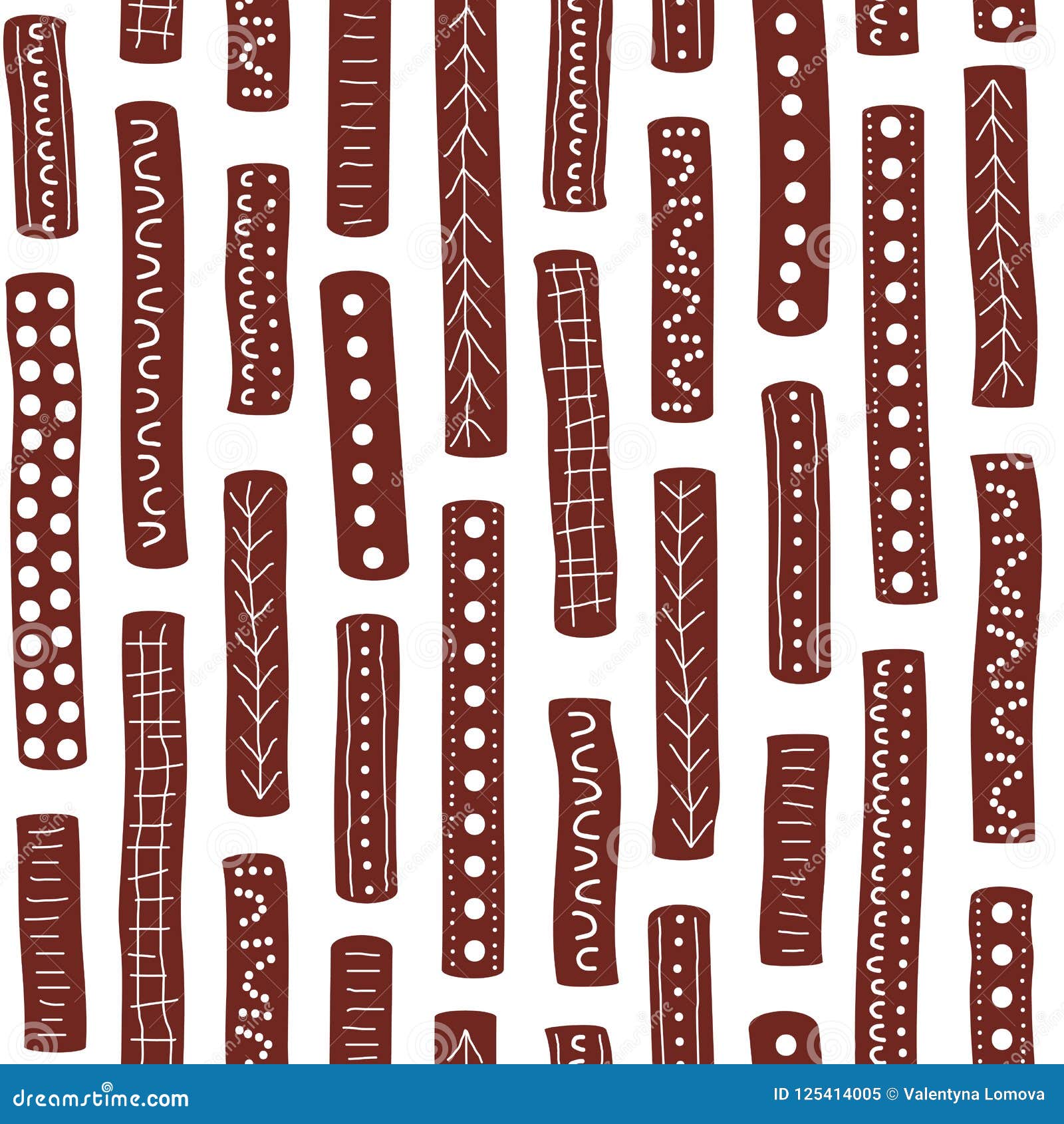 Vector Seamless Aboriginal Pattern Including Ethnic Australian Motive ...