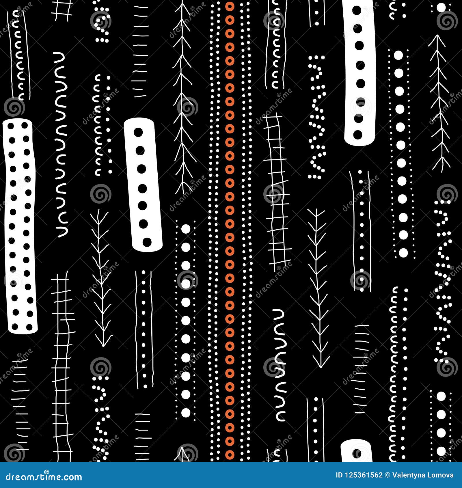 Vector Seamless Aboriginal Pattern Including Ethnic Australian Motive ...