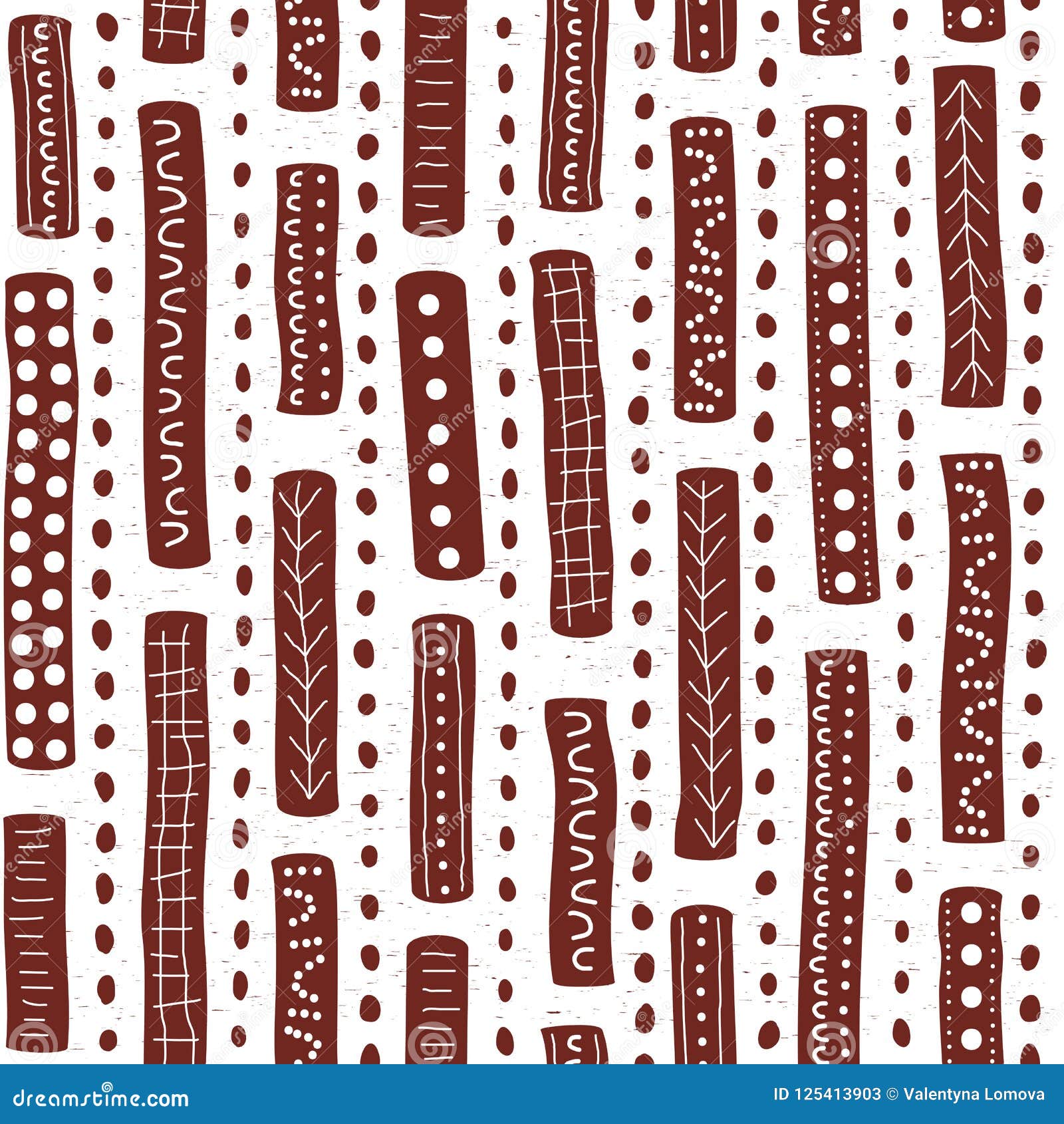 Vector Seamless Aboriginal Pattern Including Ethnic Australian Motive ...