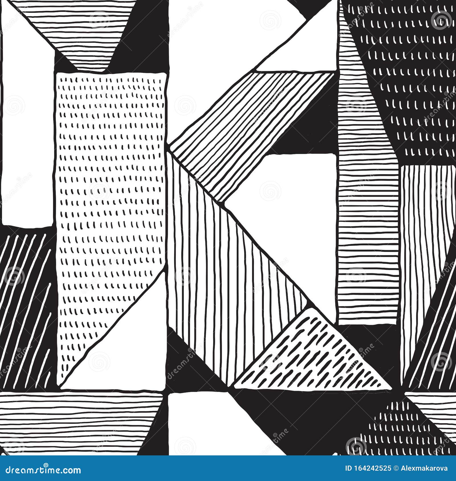 Vector Seamless Abstarct Pattern Stock Illustration - Illustration of ...